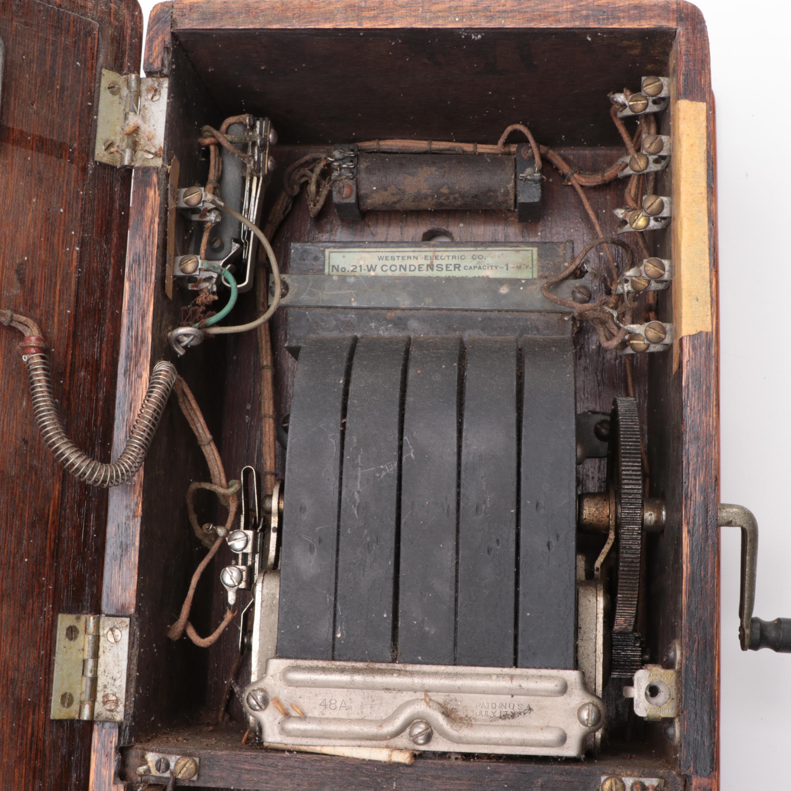 Antique Hand-Crank Telephone | EBTH