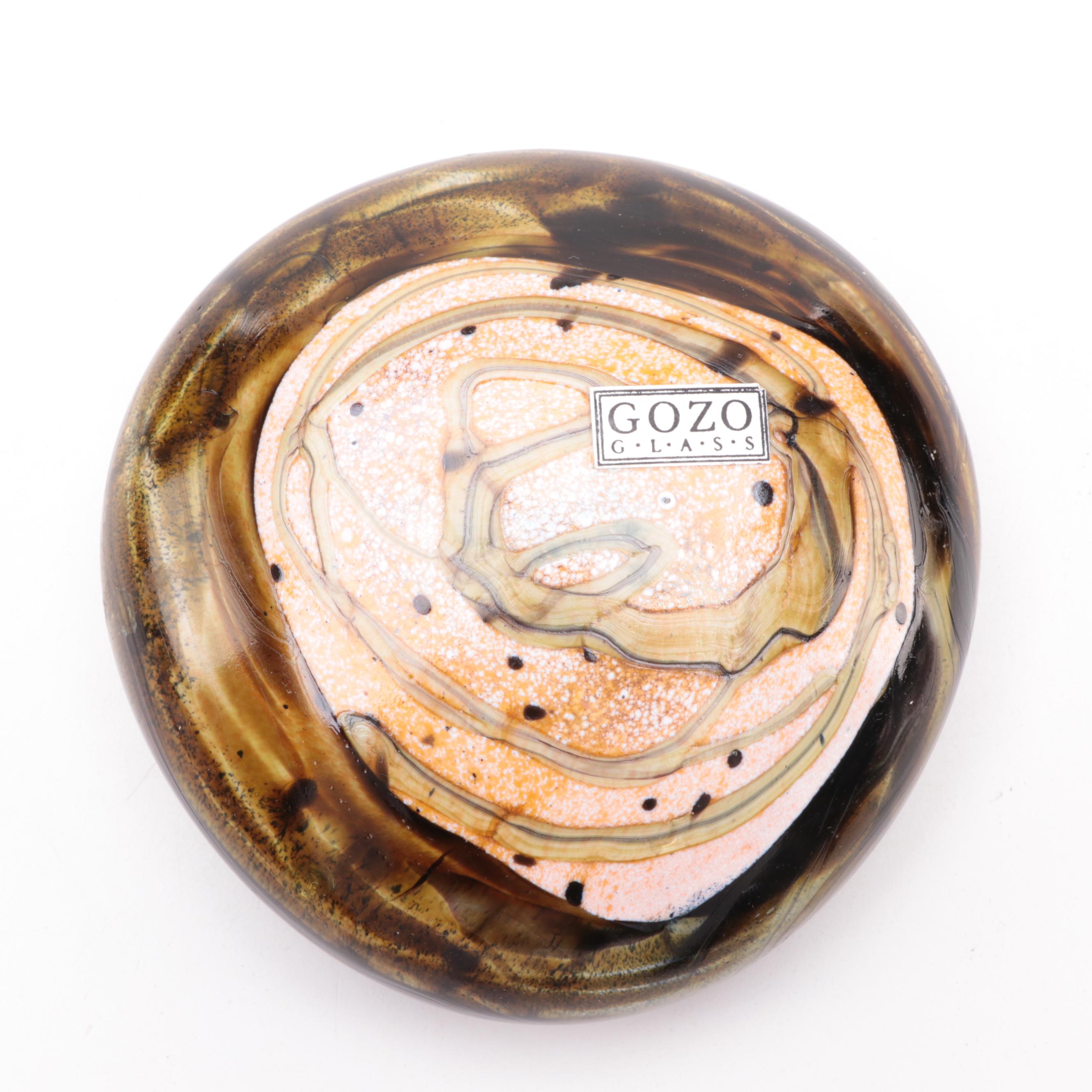 Gozo Maltese Art Glass Bird Figurines and "Seashell" Paperweight | EBTH