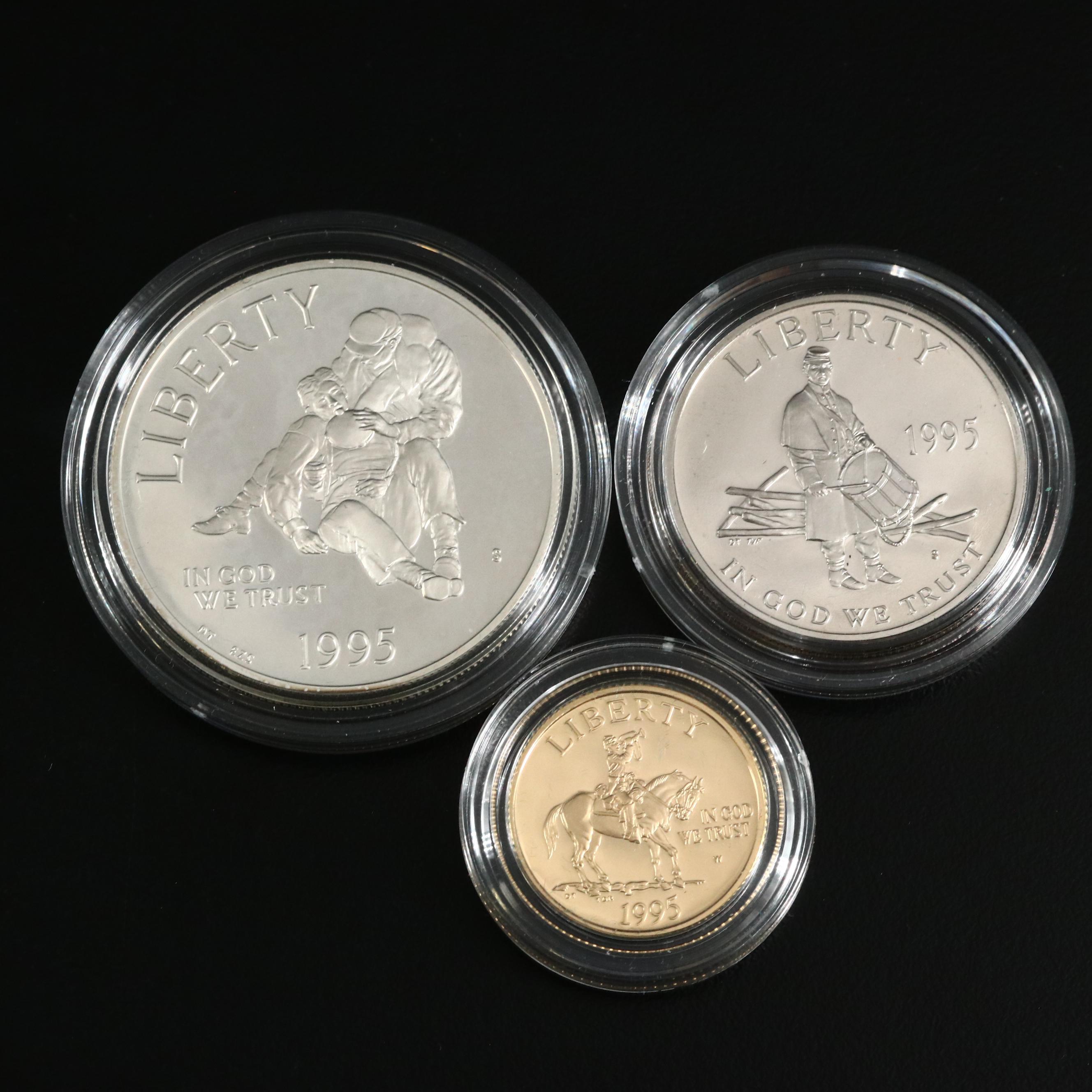 1995 Civil War Battlefield Commemorative Gold and Silver Coin Set | EBTH