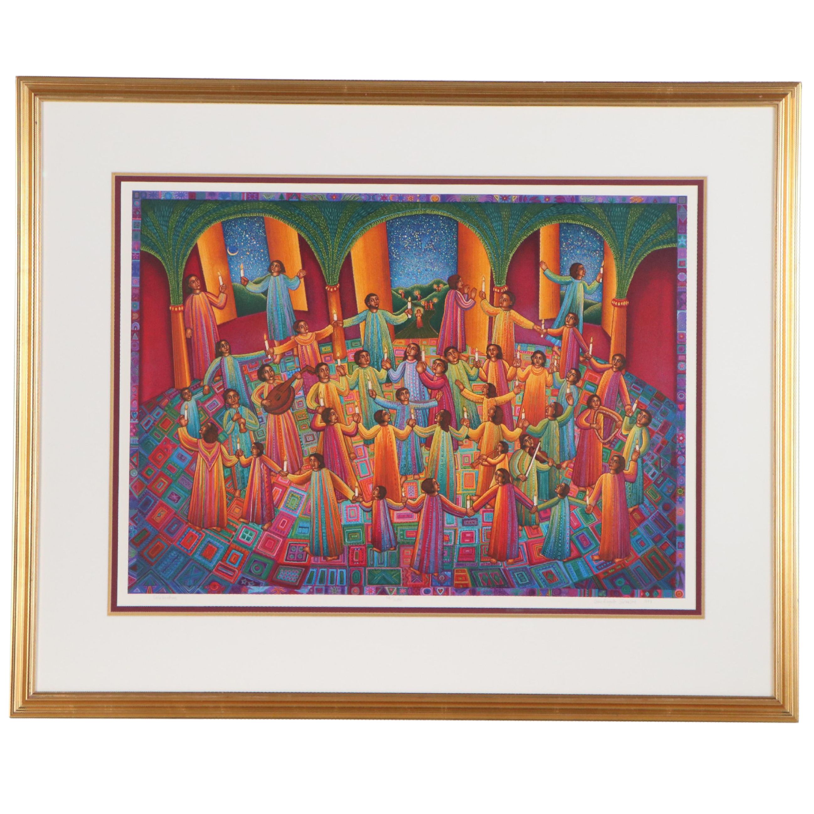 John August Swanson Serigraph "Celebration," 1997 | EBTH