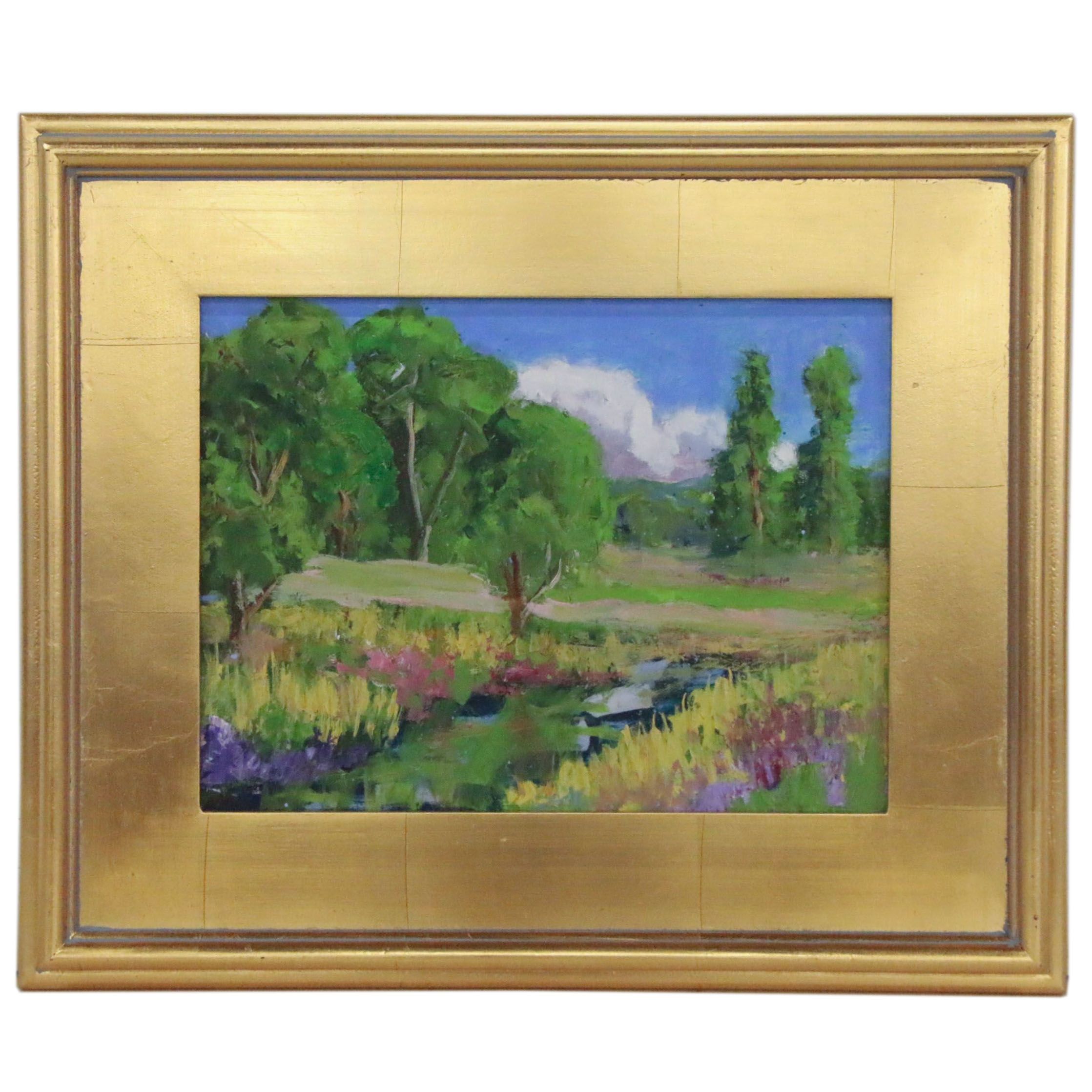 Kenneth Burnside Oil Painting of Forest Landscape | EBTH