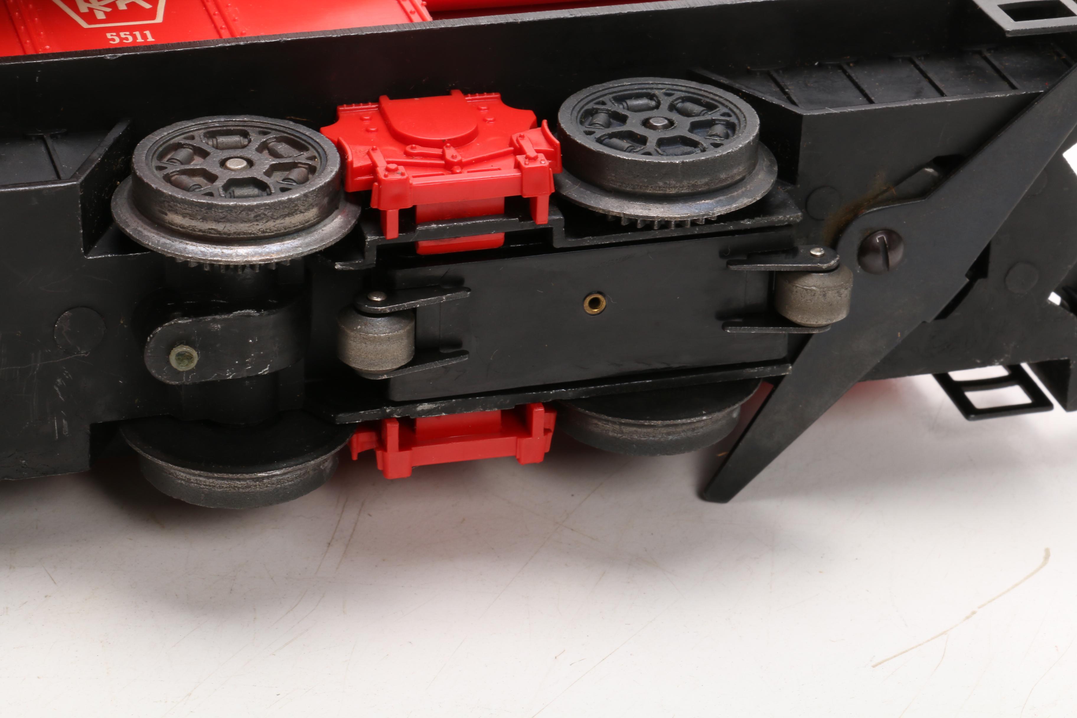 Lionel O Scale 5511 Pennsylvania Tie-Jector and 54 Ballast Tamper Cars ...