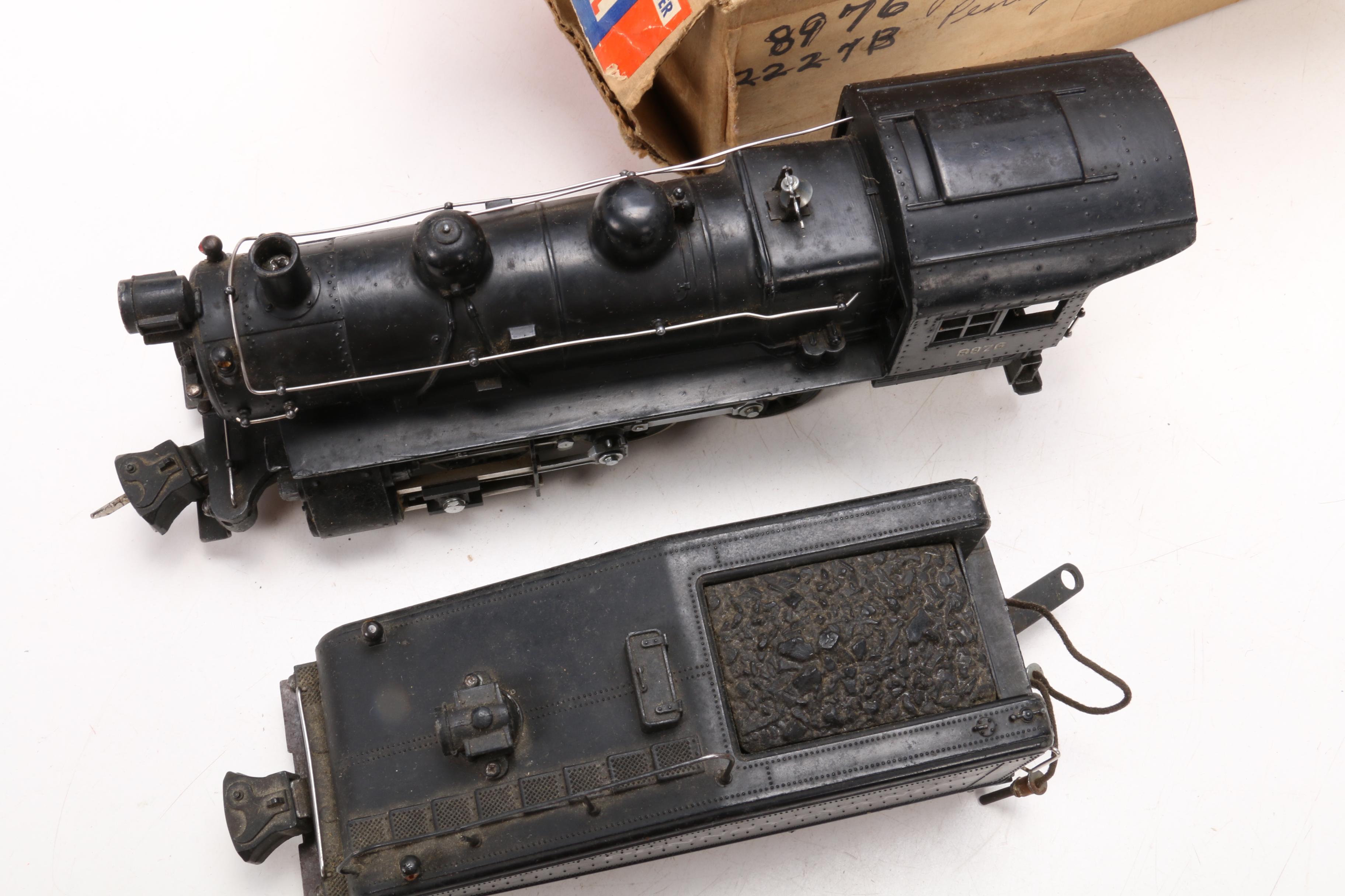 Lionel O Scale 227 Steam Locomotive with 2227B Tender, Mid 20th Century ...