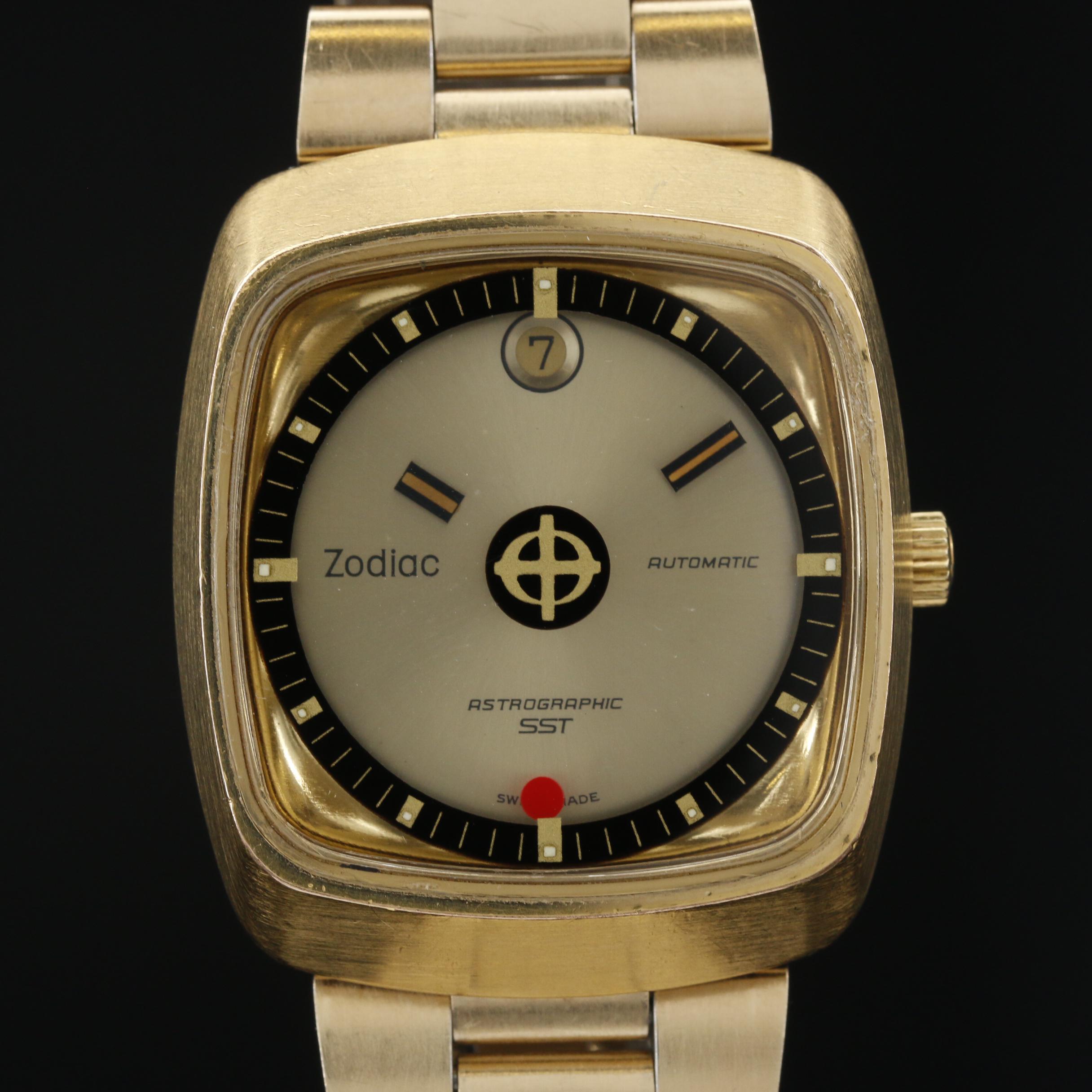 Vintage Zodiac Astrographic SST Stainless Steel Automatic Wristwatch | EBTH