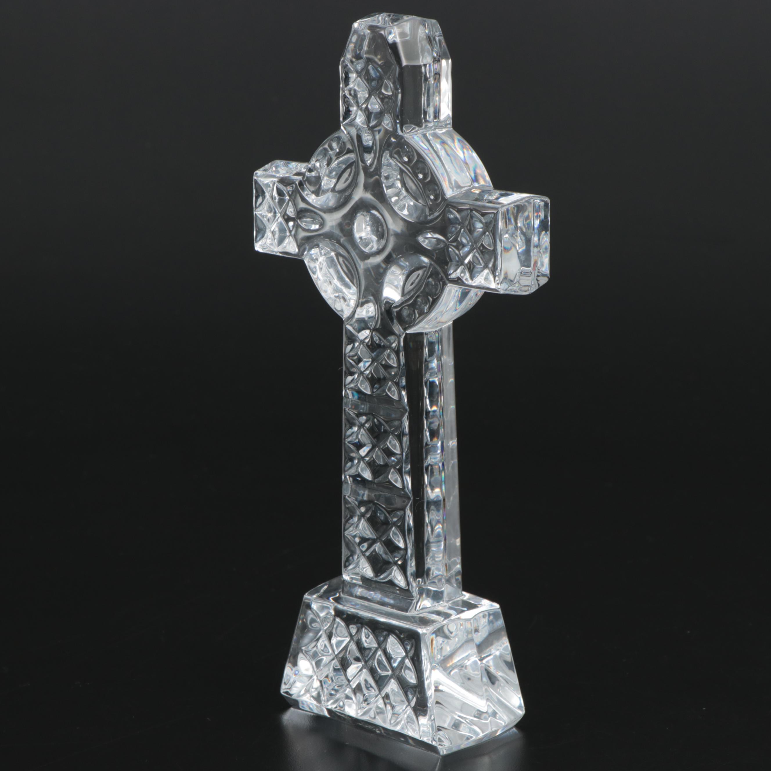 Waterford Crystal "Celtic Cross" Figurine and Ornament | EBTH