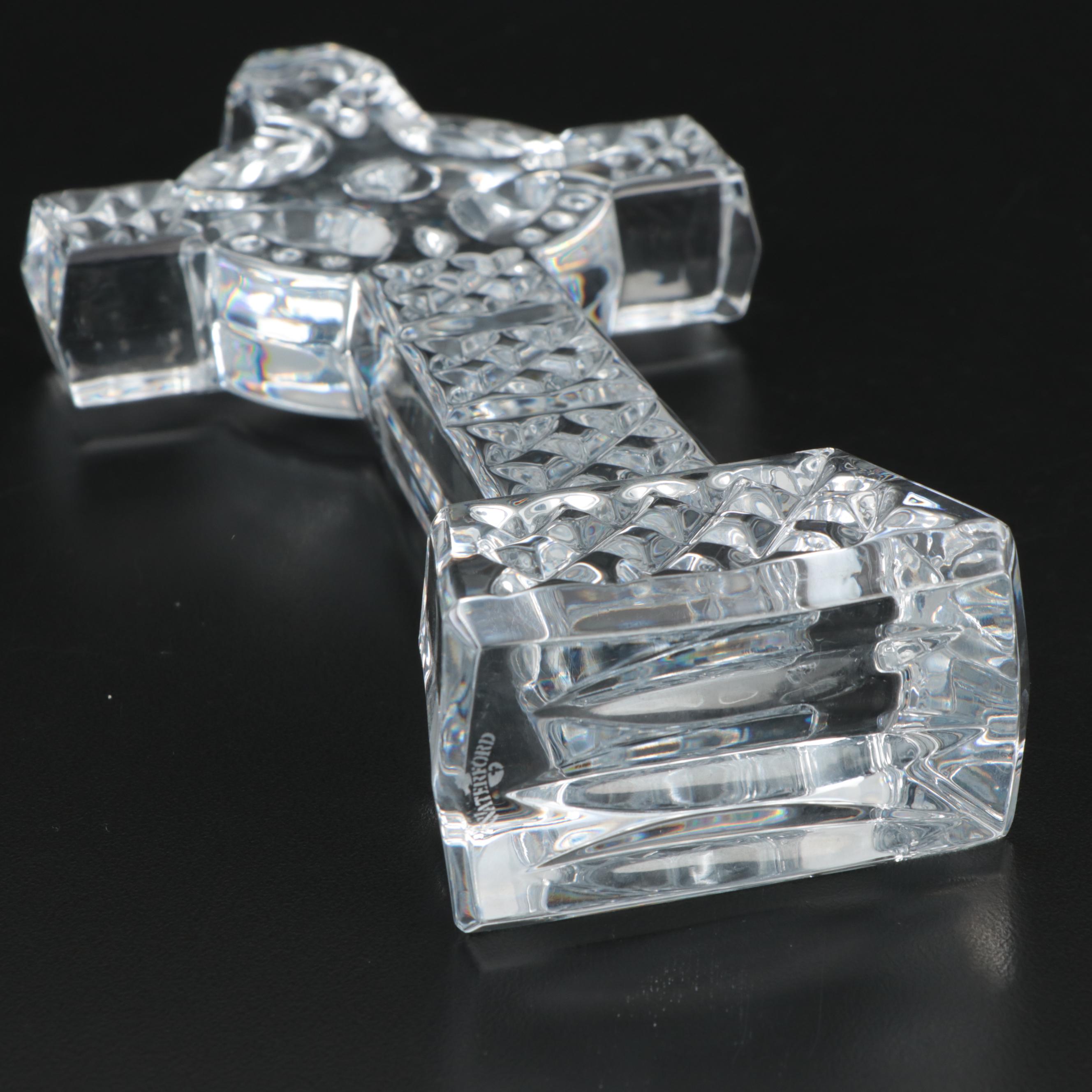Waterford Crystal "Celtic Cross" Figurine and Ornament | EBTH