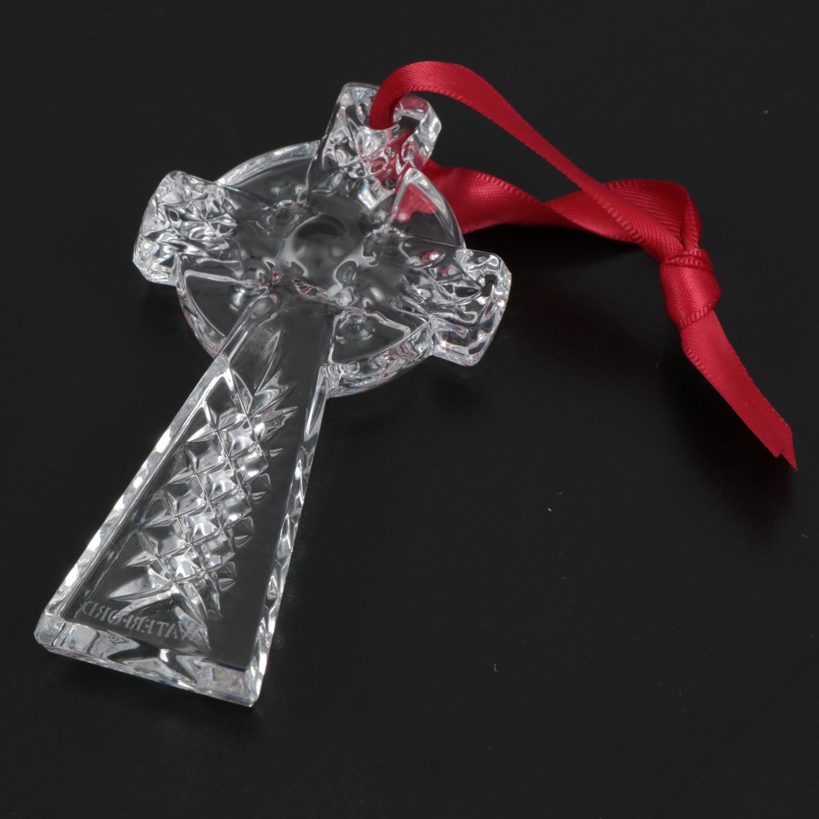 Waterford Crystal "Celtic Cross" Figurine and Ornament | EBTH
