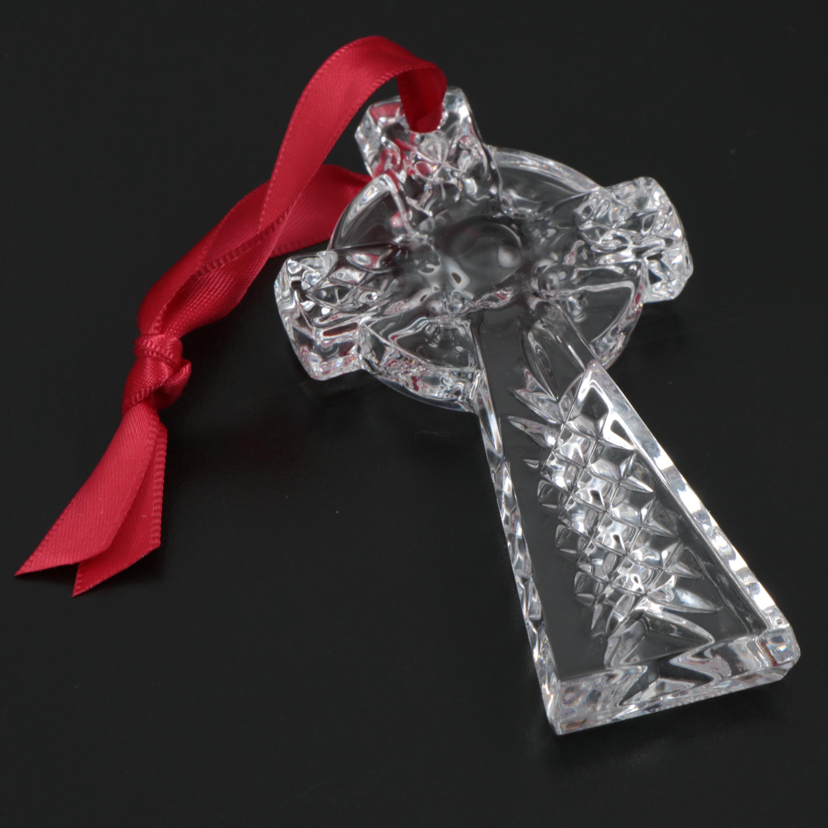 Waterford Crystal "Celtic Cross" Figurine and Ornament | EBTH