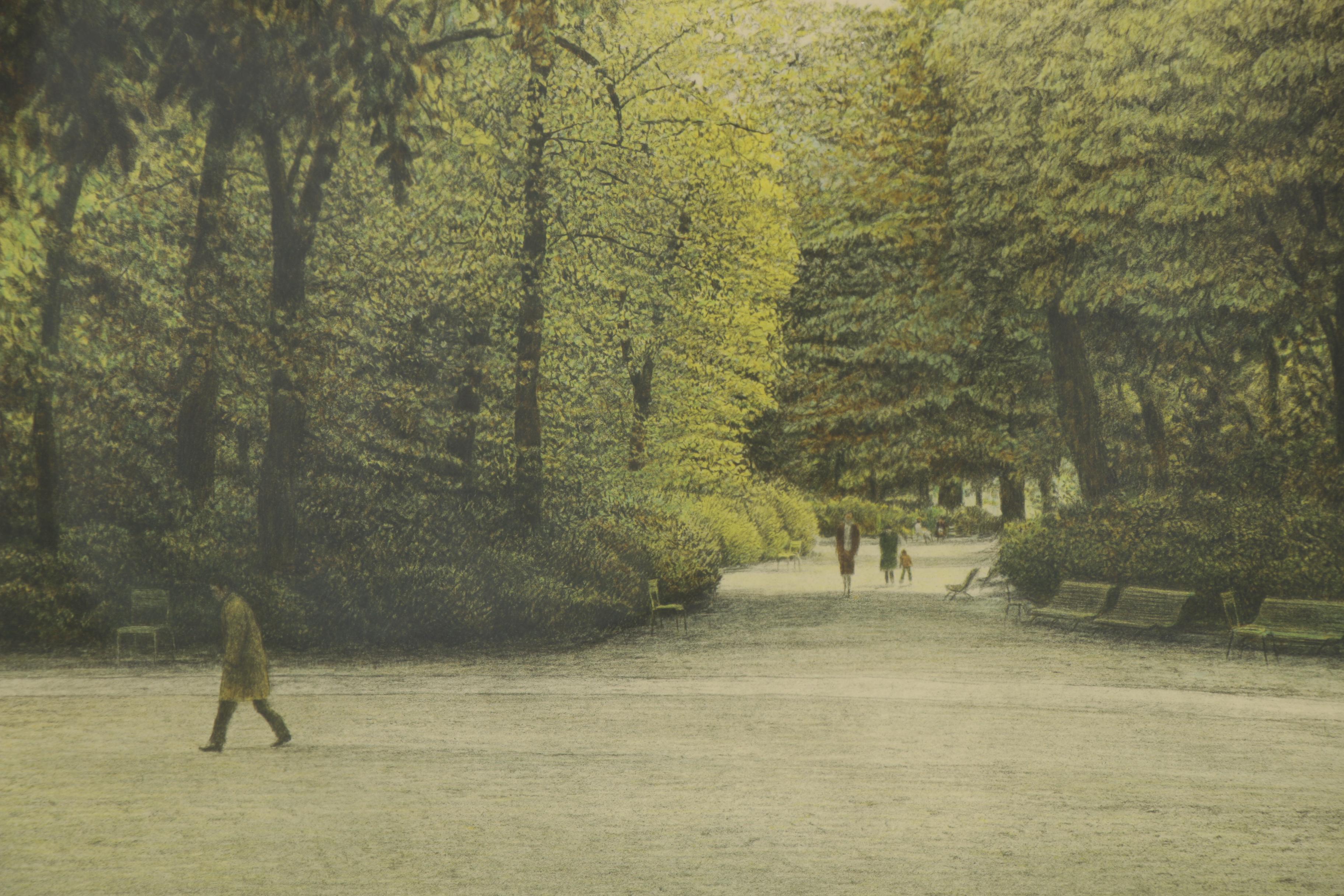 Harold Altman Lithograph "Jardin du Luxembourg," 1984 | EBTH