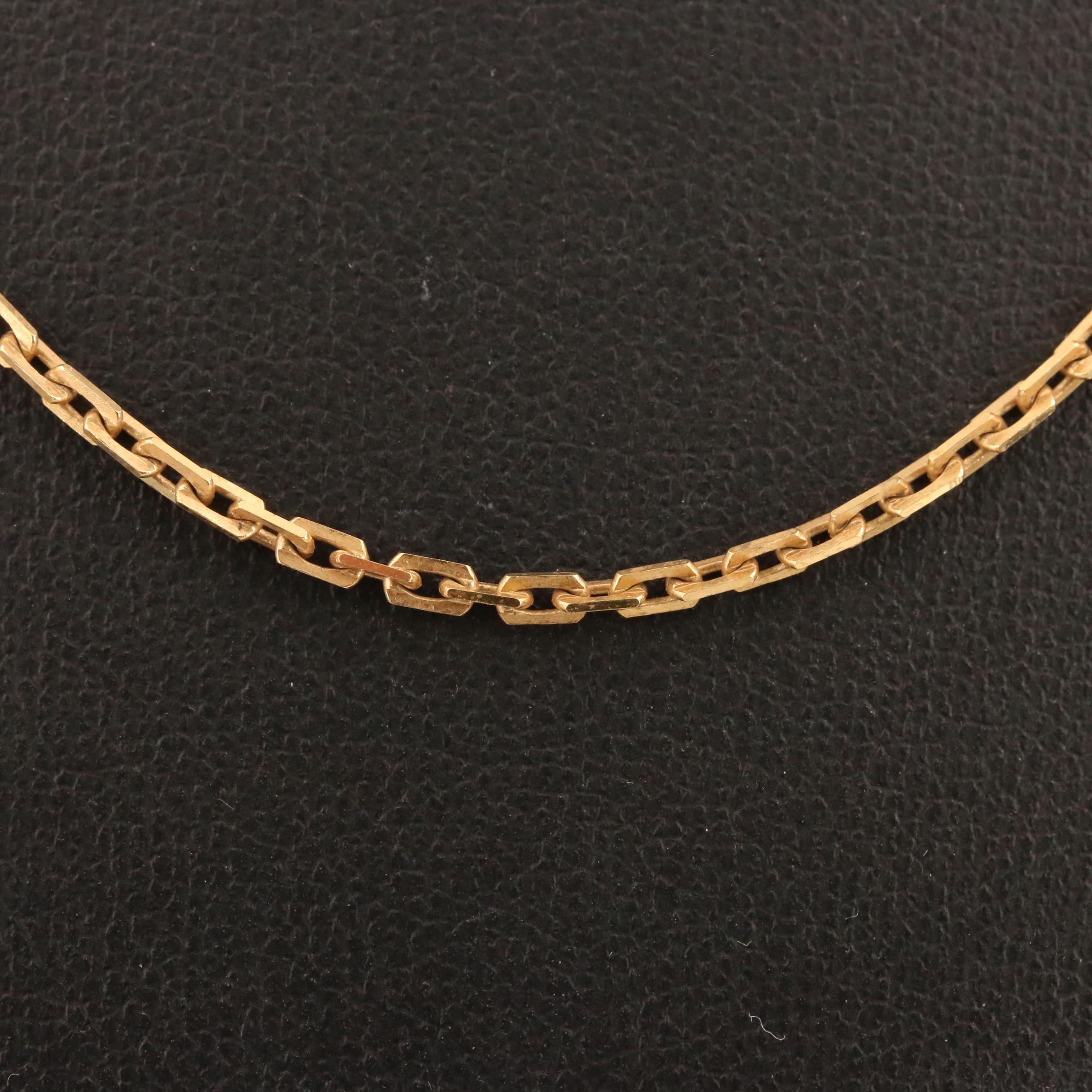 Carved Wood and Diamond Quan Yin Pendant with Sterling Link Chain | EBTH