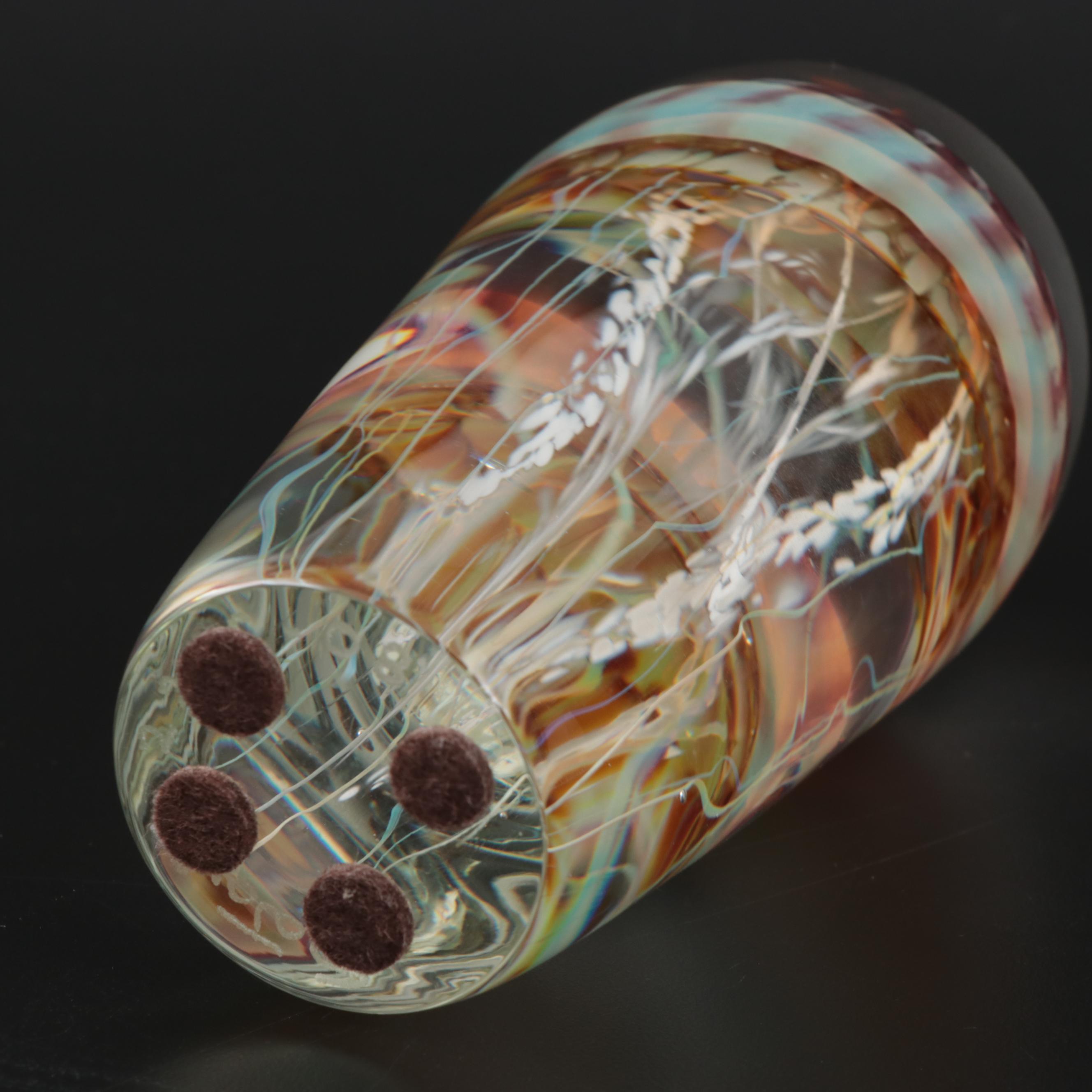 Satava Art Glass Jellyfish Paperweight | EBTH