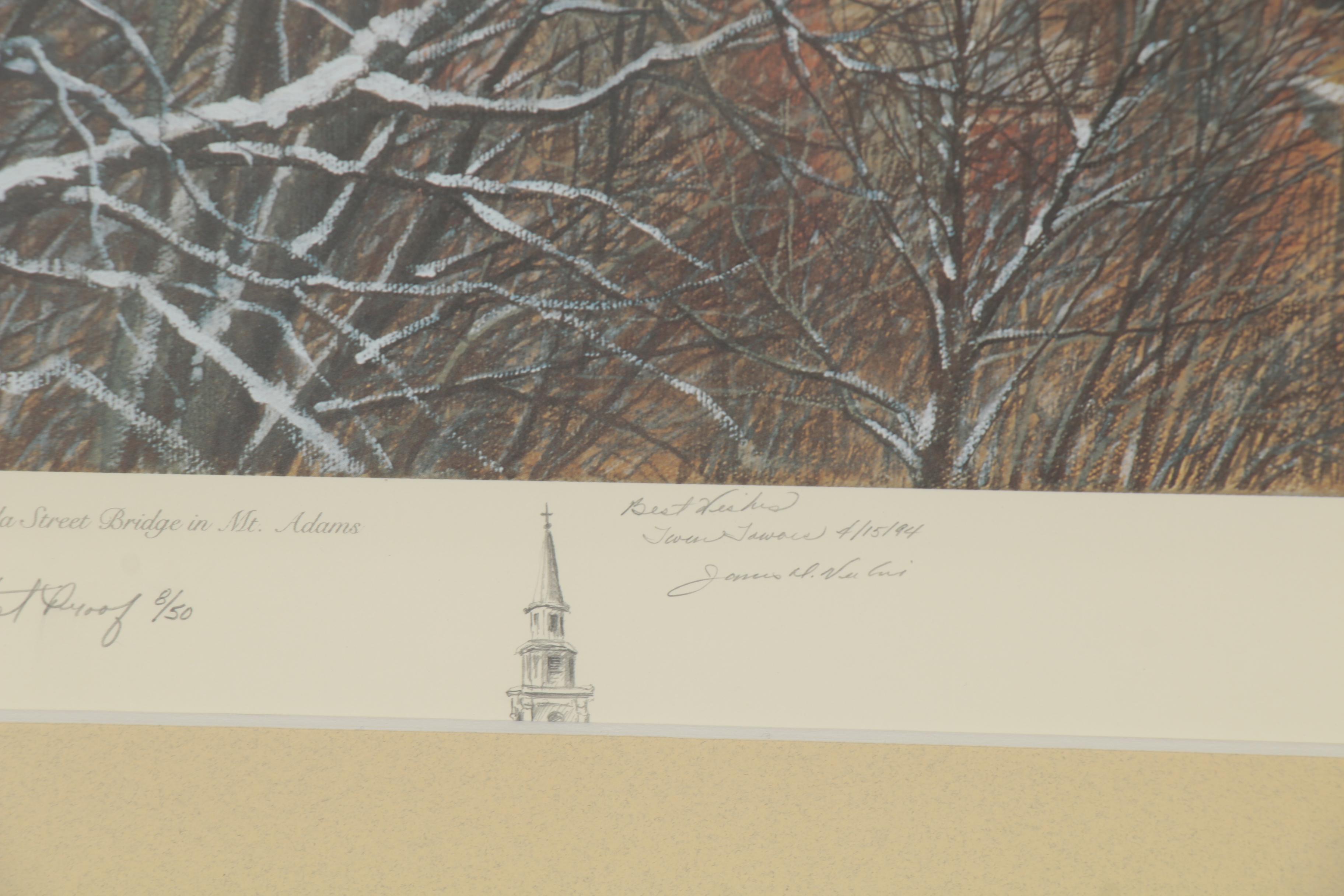 James D. Werline Offset Lithograph "Queen City Treasures," Late 20th ...