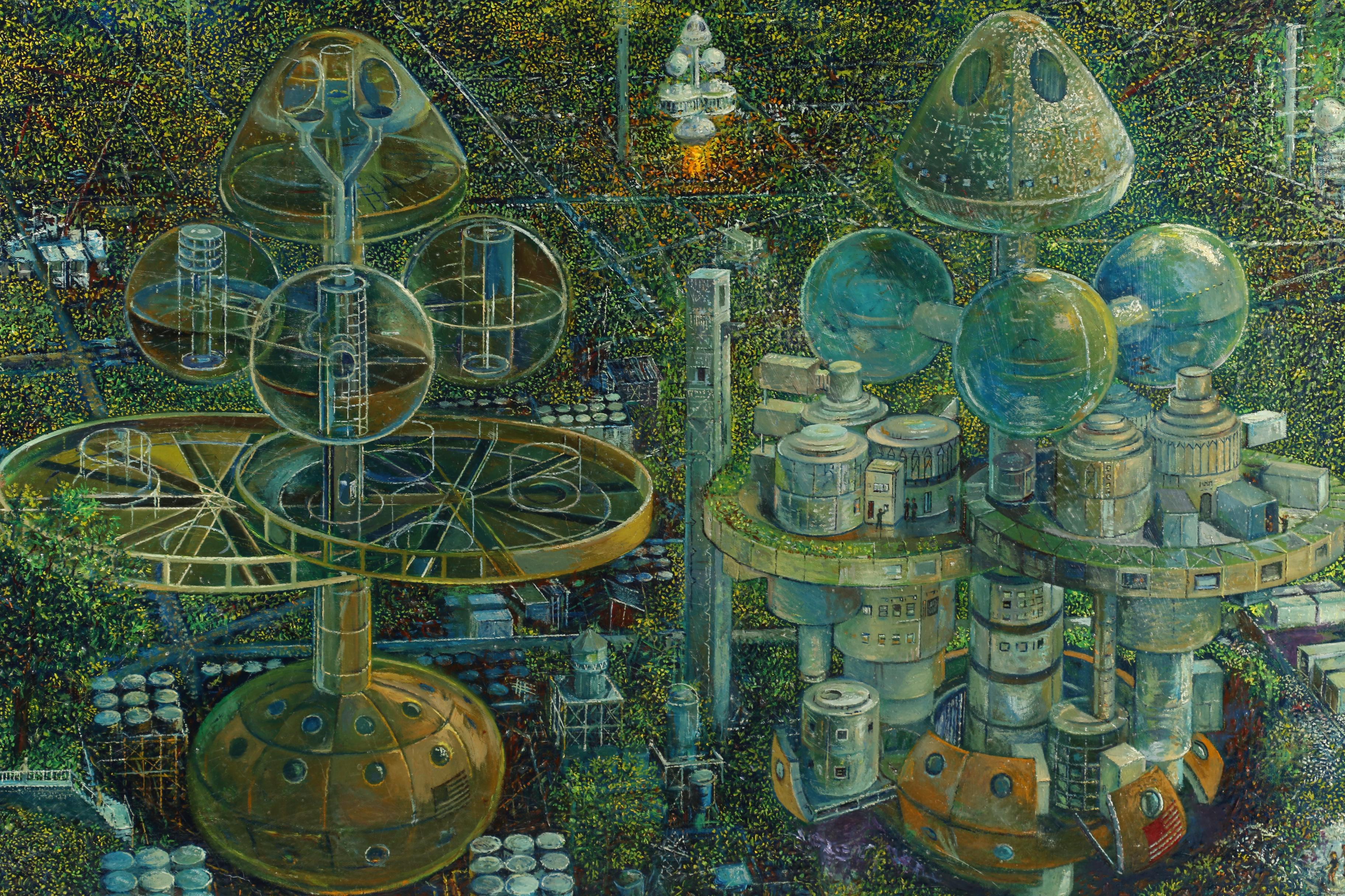 Ryder Henry Oil Painting "Launch Field," 2016 | EBTH