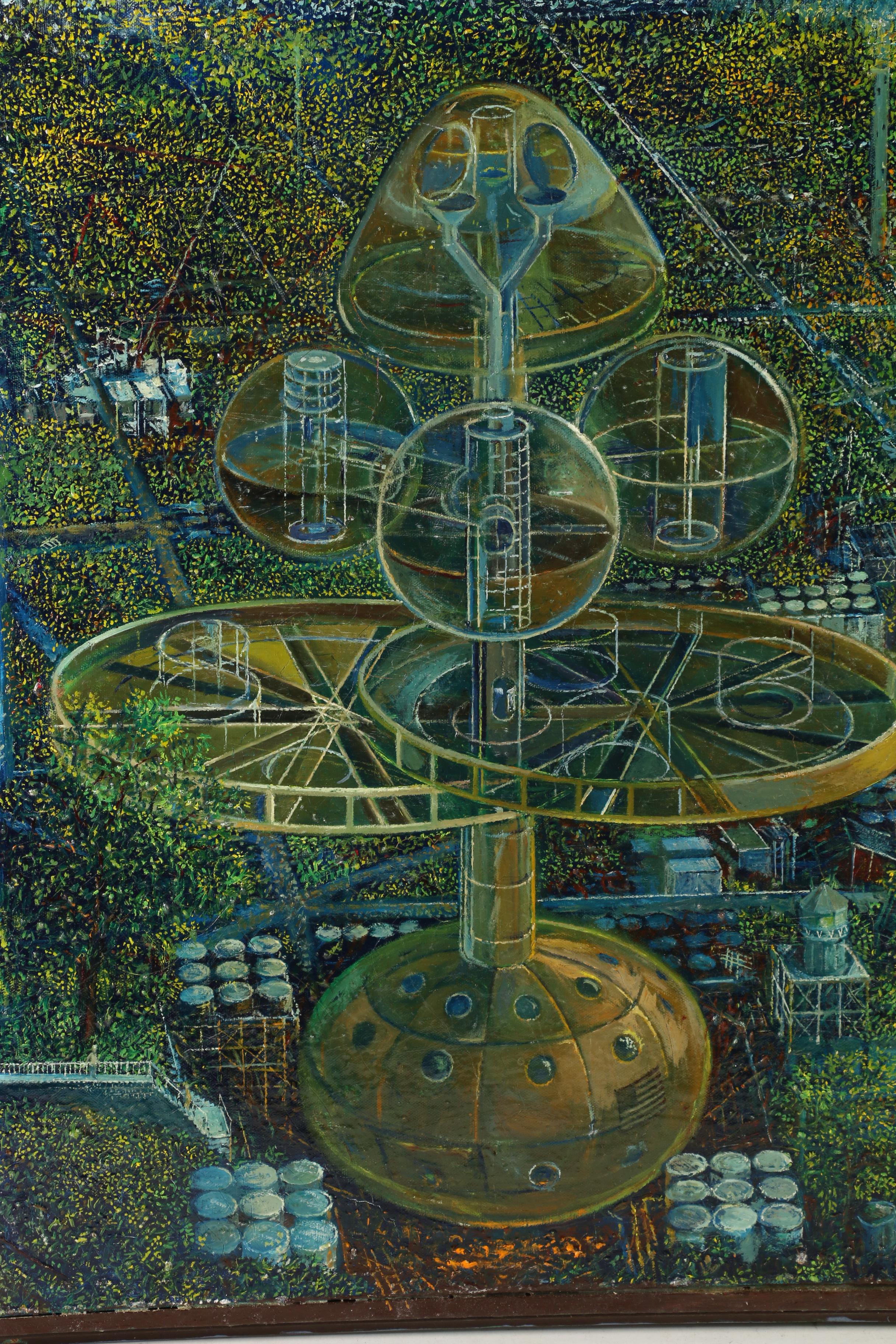 Ryder Henry Oil Painting "Launch Field," 2016 | EBTH