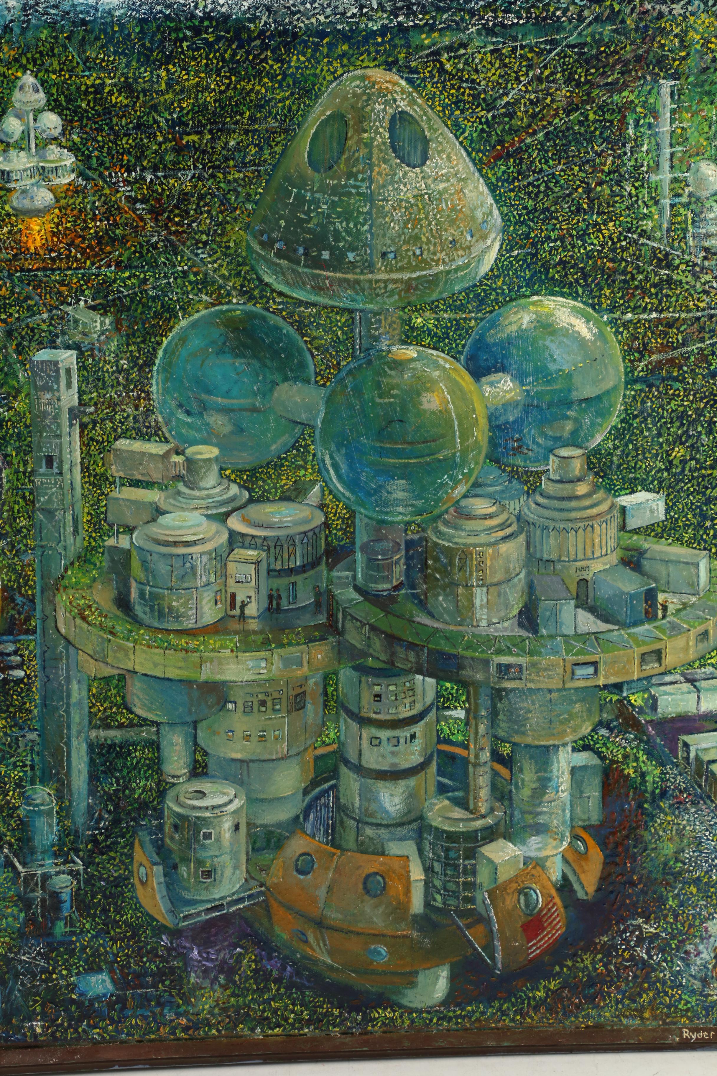 Ryder Henry Oil Painting "Launch Field," 2016 | EBTH