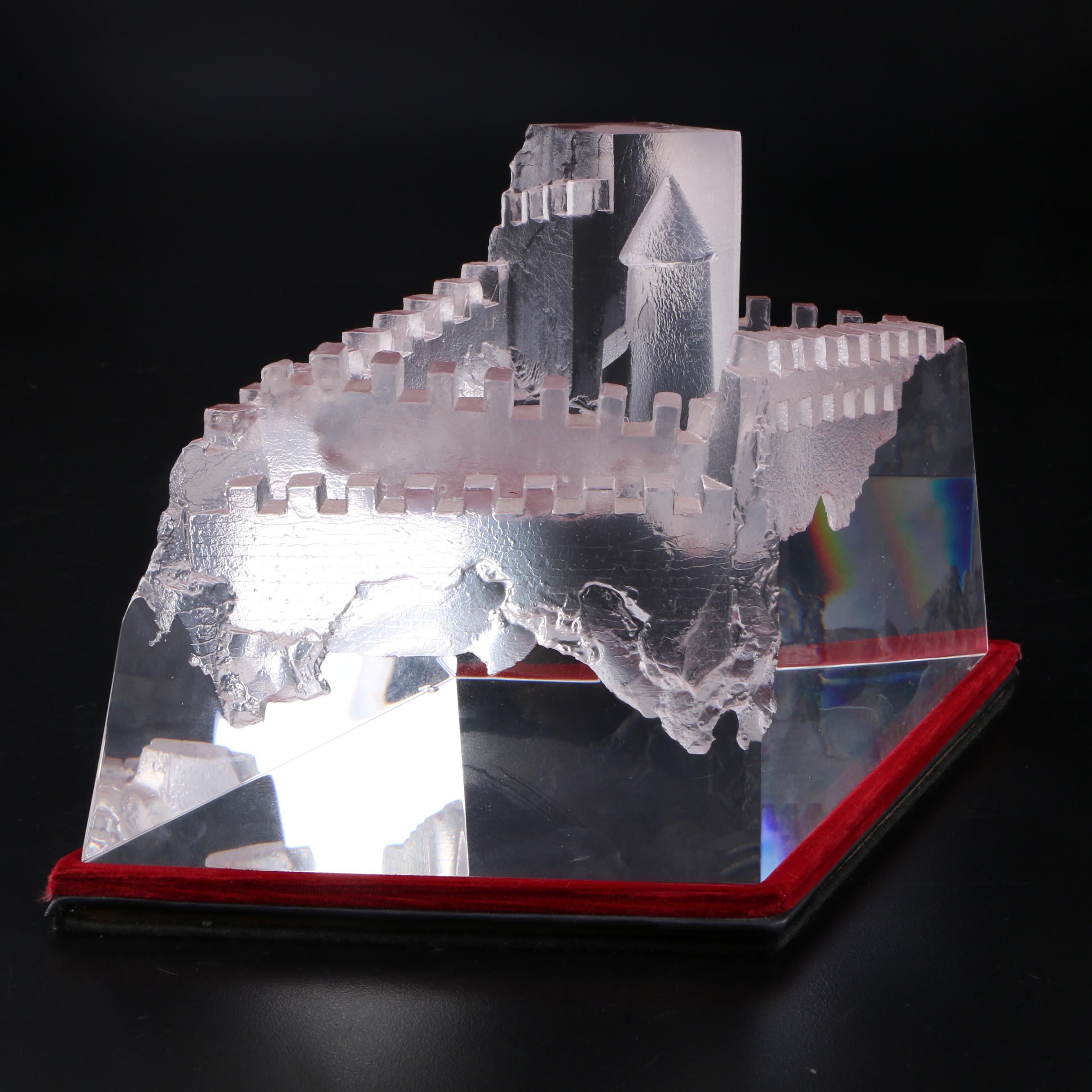 David Dowler for Steuben "Castle of Dreams" Art Glass Figurine | EBTH