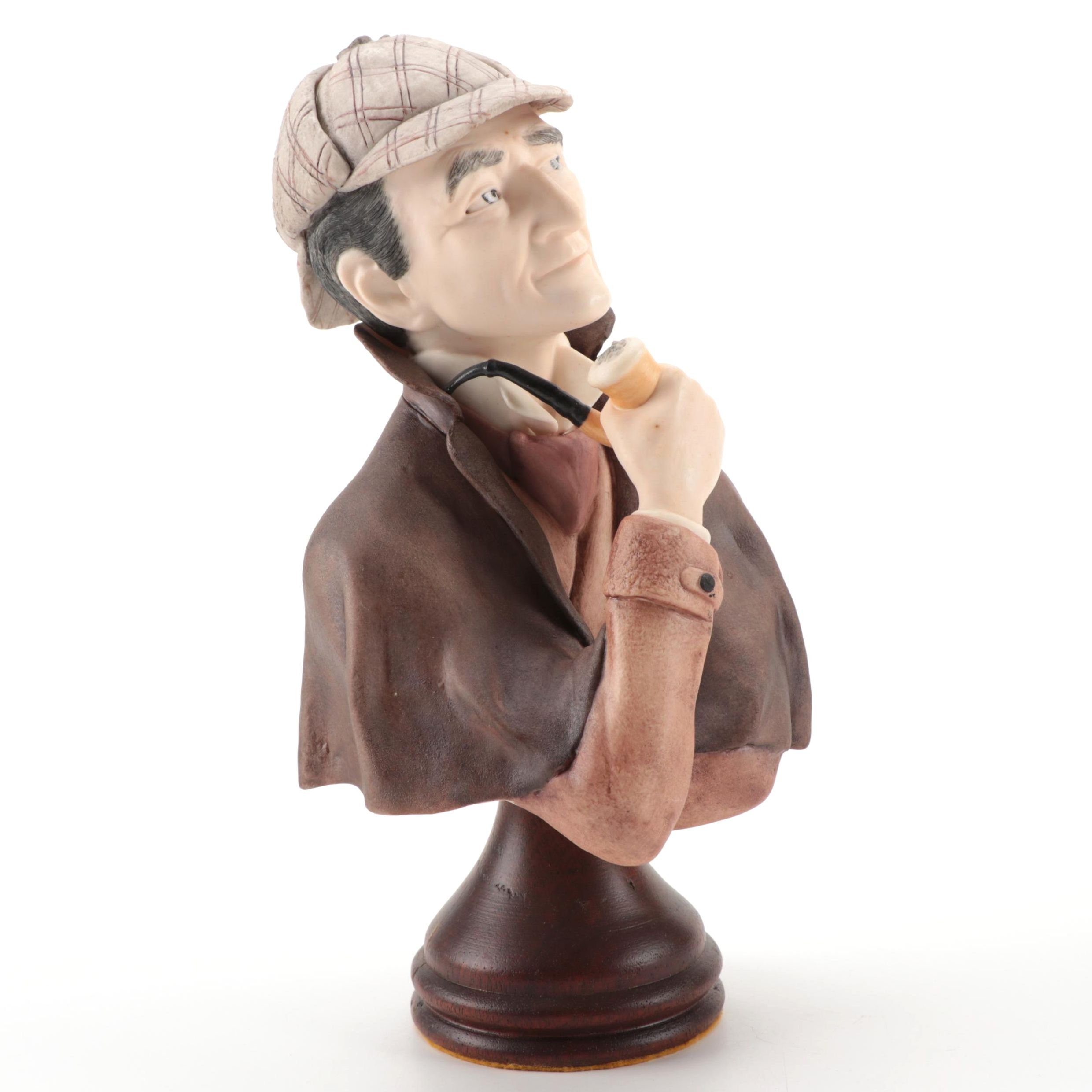 Edward J. Rohn Ceramic Bust of Sherlock Holmes | Barnebys