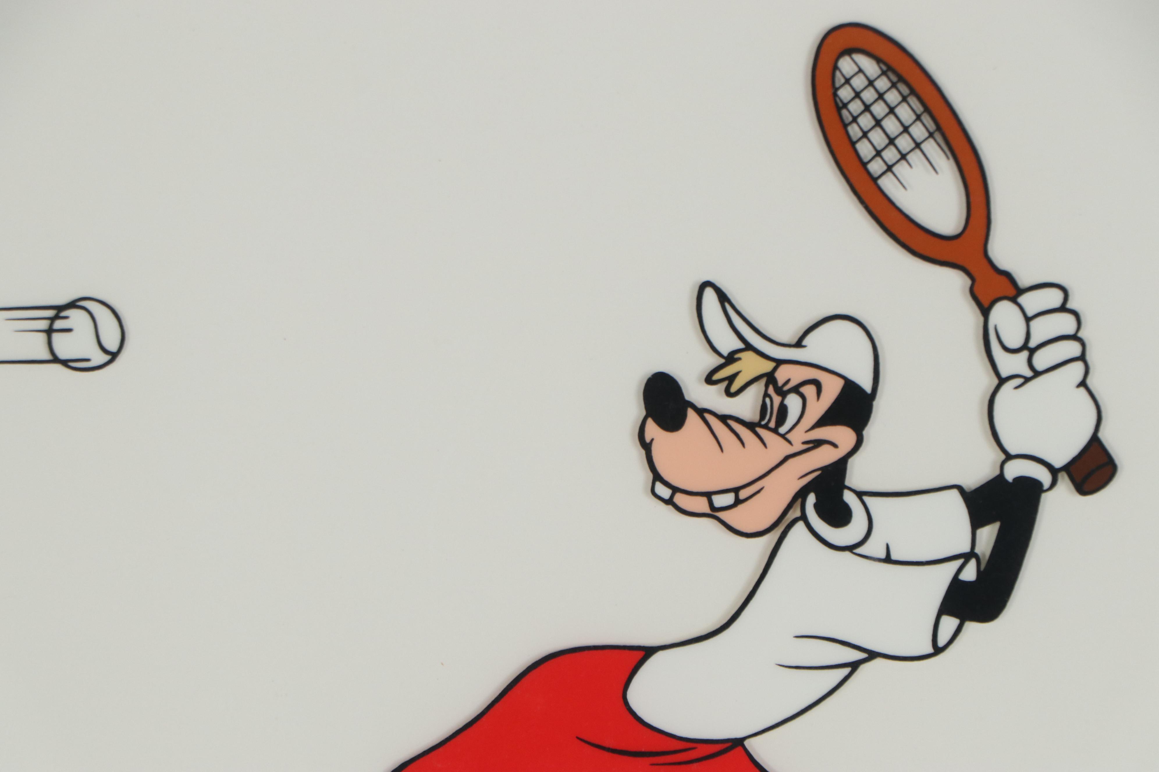 Disney Goofy "Tennis Racquet" Sericel, Late 20th Century | EBTH