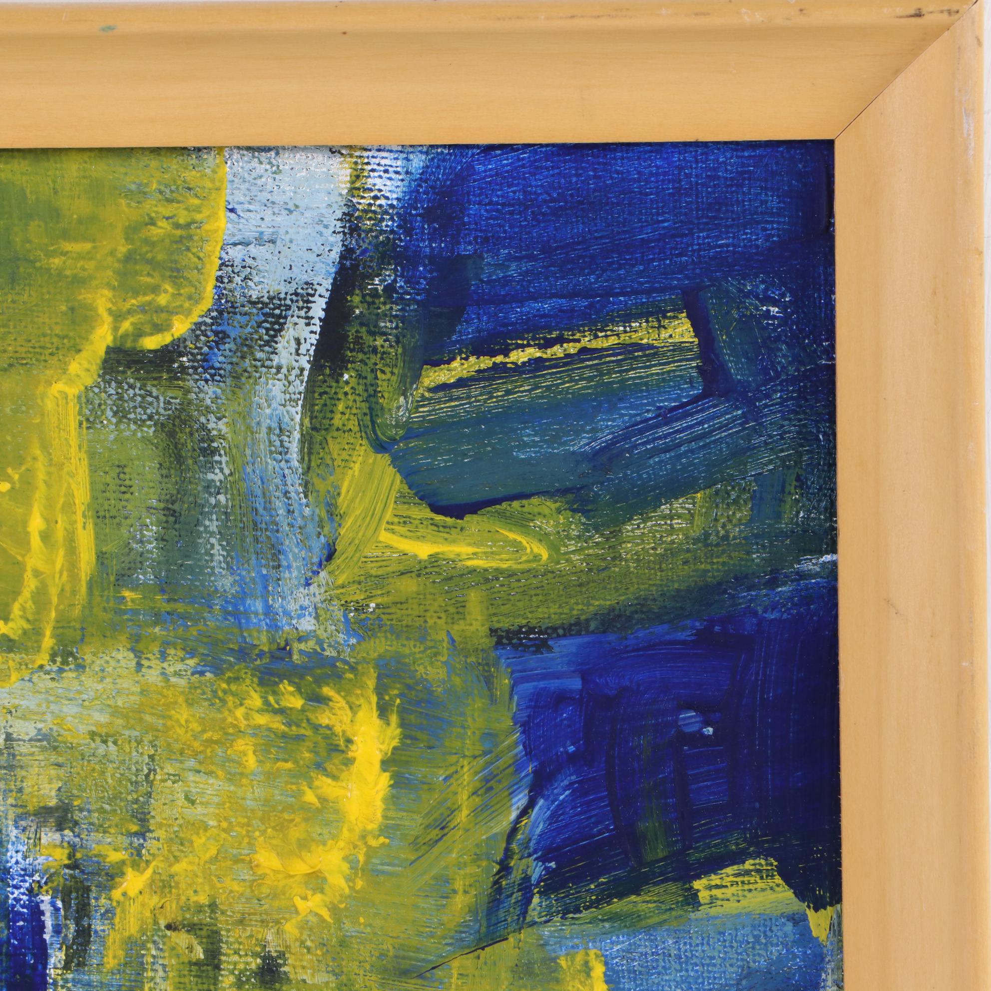 Roscoe E. Wallace Abstract Expressionist Oil Painting | EBTH