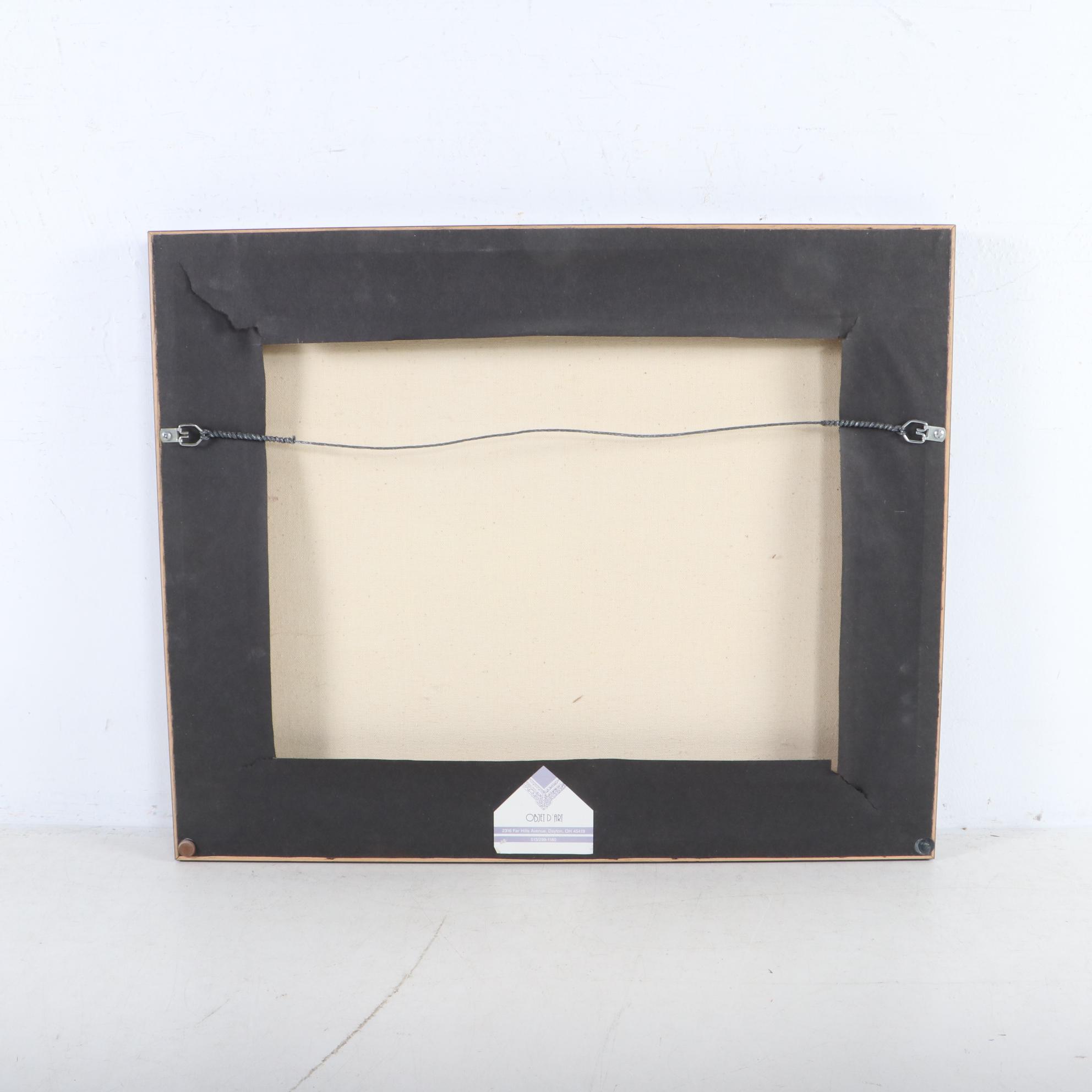 Roscoe E. Wallace Abstract Expressionist Style Oil Painting | EBTH