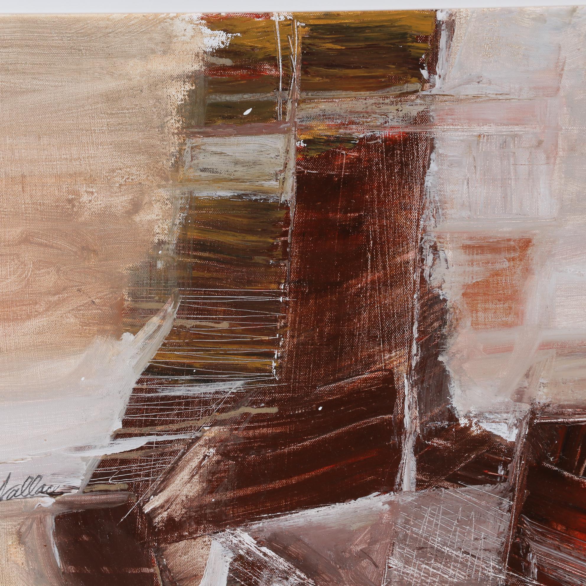 Roscoe E. Wallace Oil Painting of Abstract Composition, 21st Century | EBTH