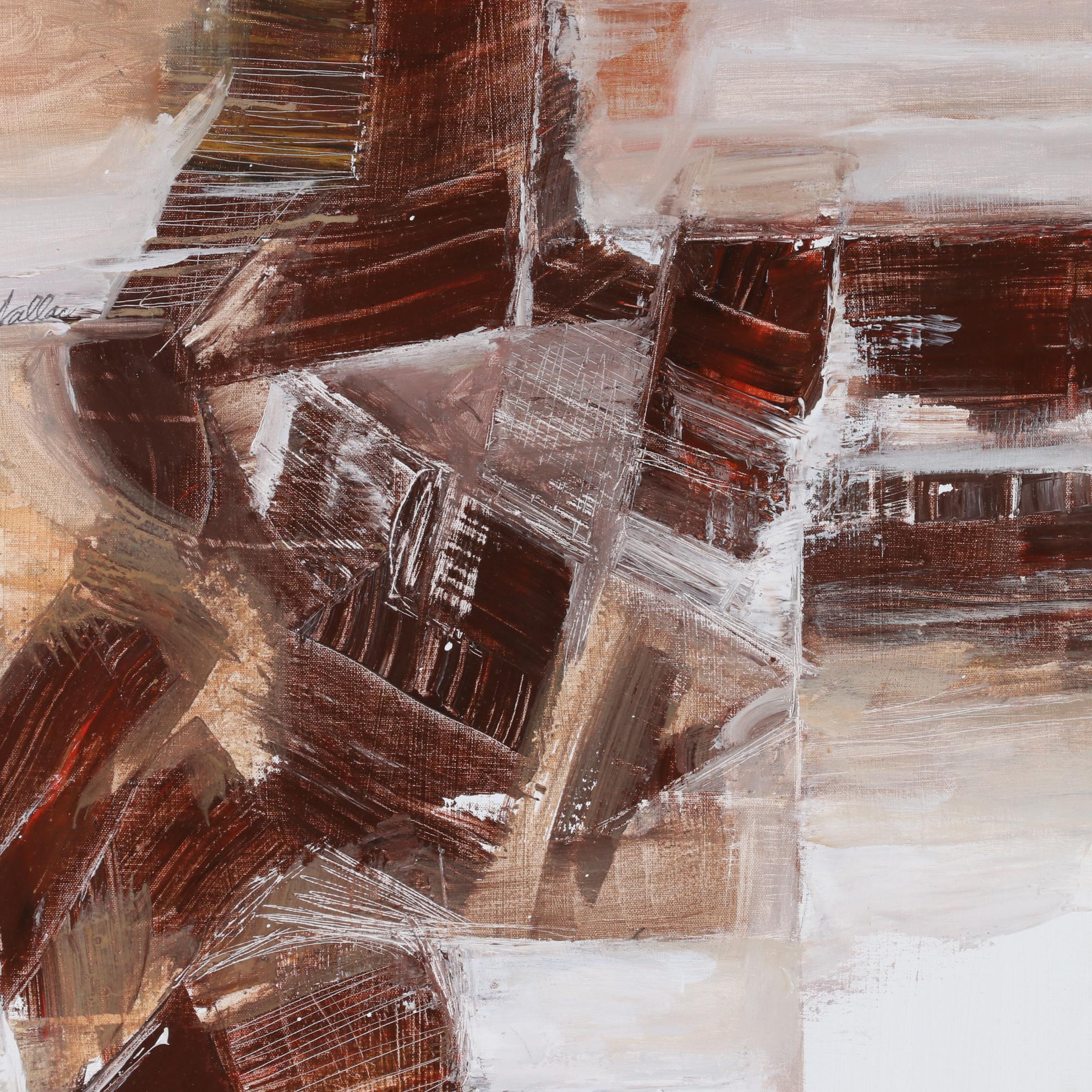 Roscoe E. Wallace Oil Painting of Abstract Composition, 21st Century | EBTH