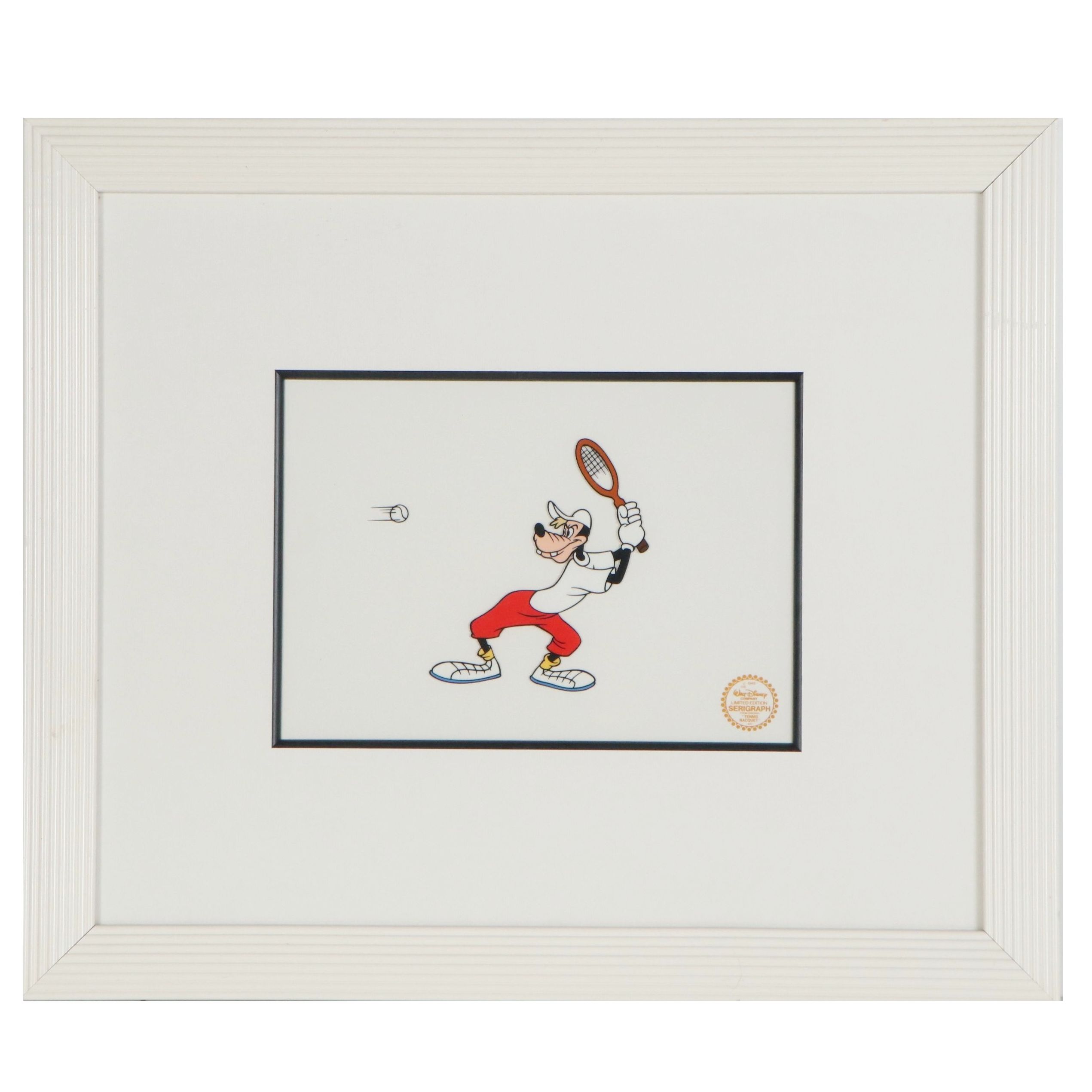 Disney Goofy "Tennis Racquet" Sericel, Late 20th Century | EBTH