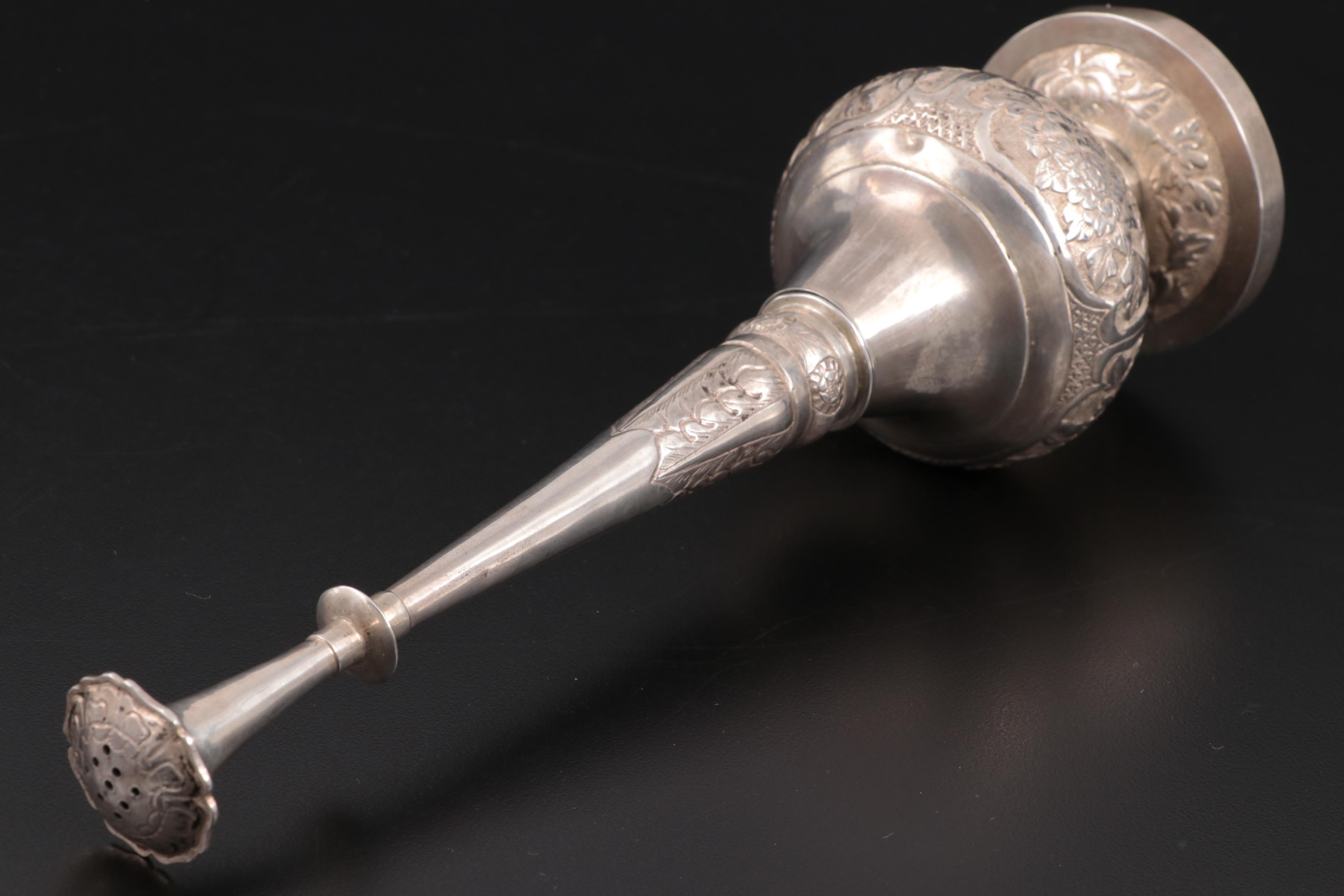 Middle Eastern 800 Silver Rose Water Dispenser | EBTH