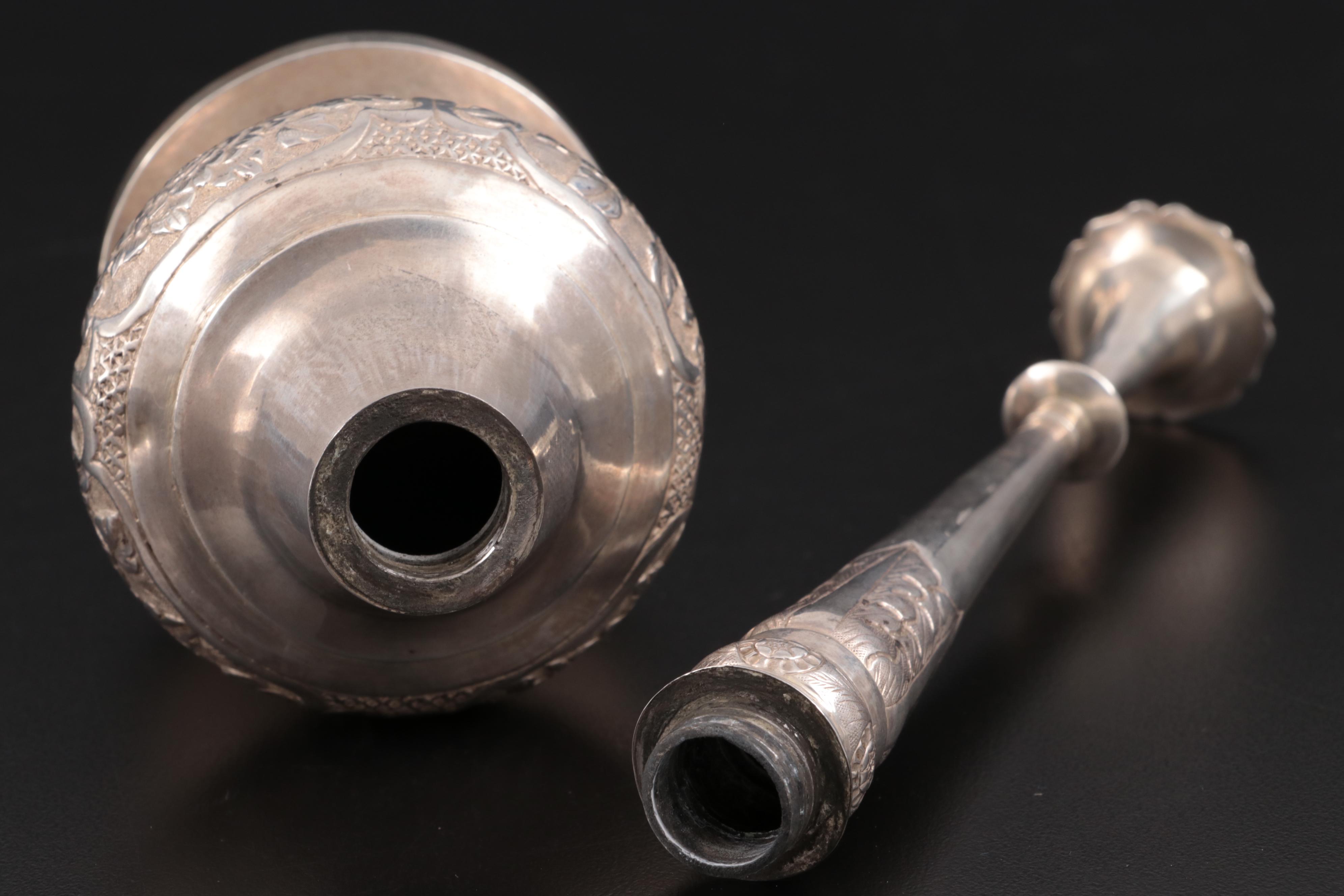 Middle Eastern 800 Silver Rose Water Dispenser | EBTH