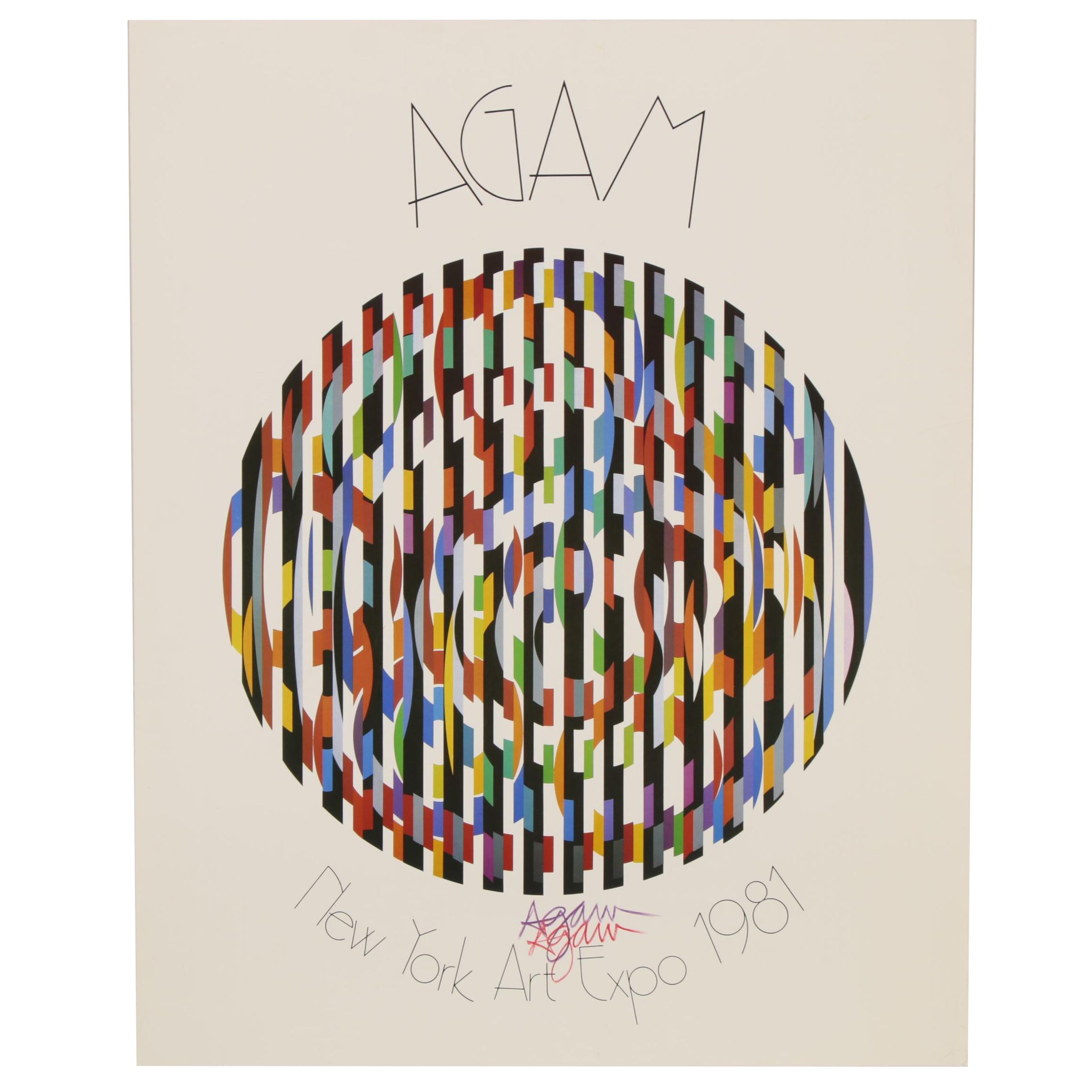 Poster for Yaacov Agam "New York Art Expo," 1981 | EBTH