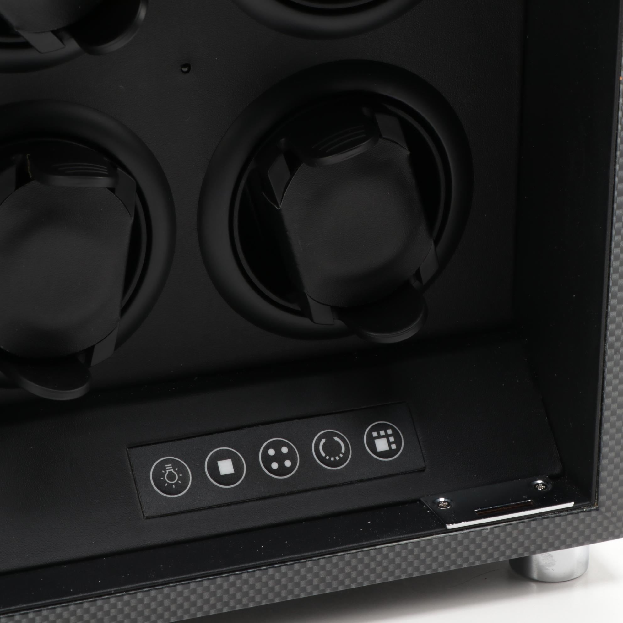 Bey-Berk Carbon Fiber Design Multiple Watch Winder | EBTH