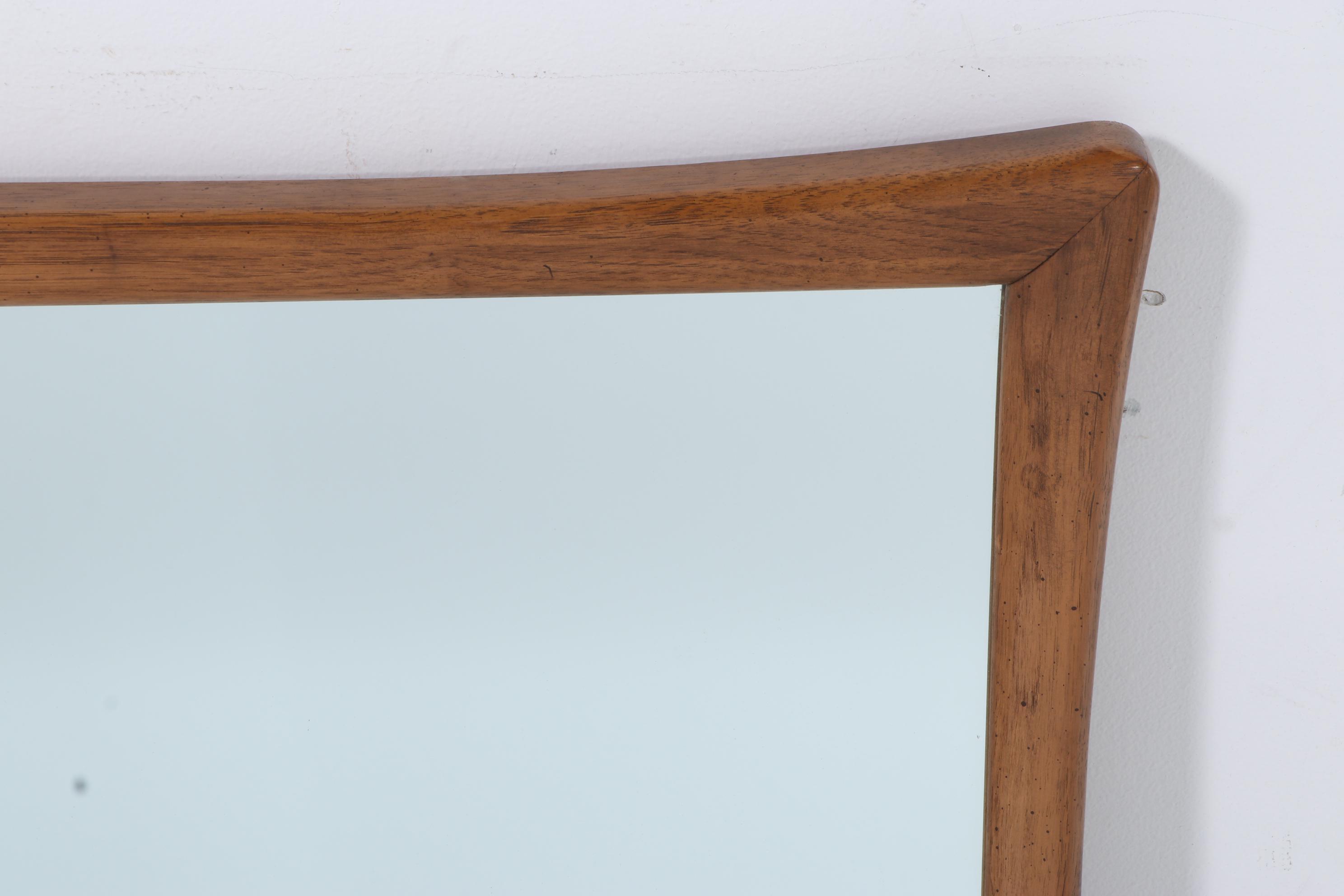 Teak Framed Wall Mirror | EBTH