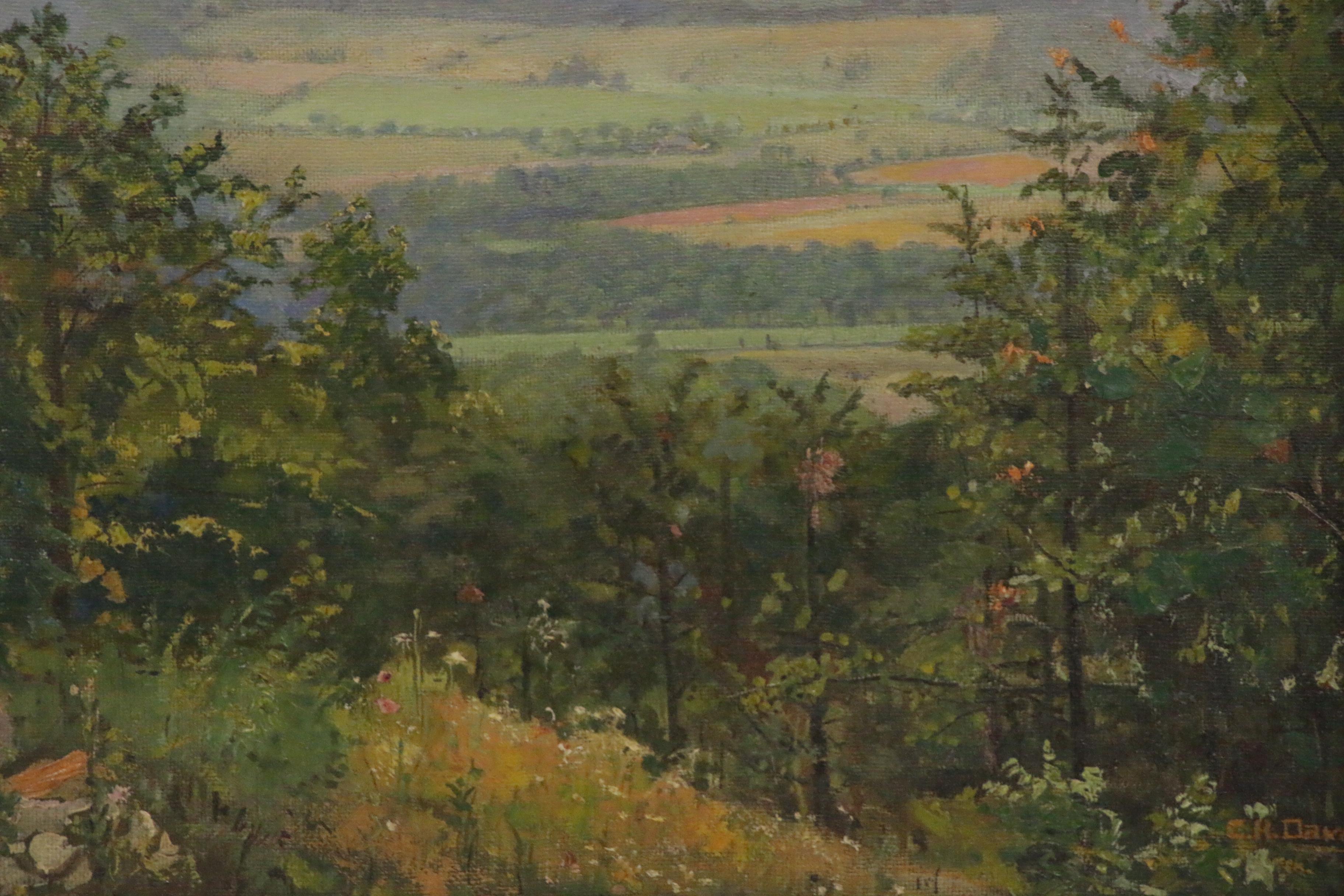 C. H. Davis Landscape Oil Painting | EBTH