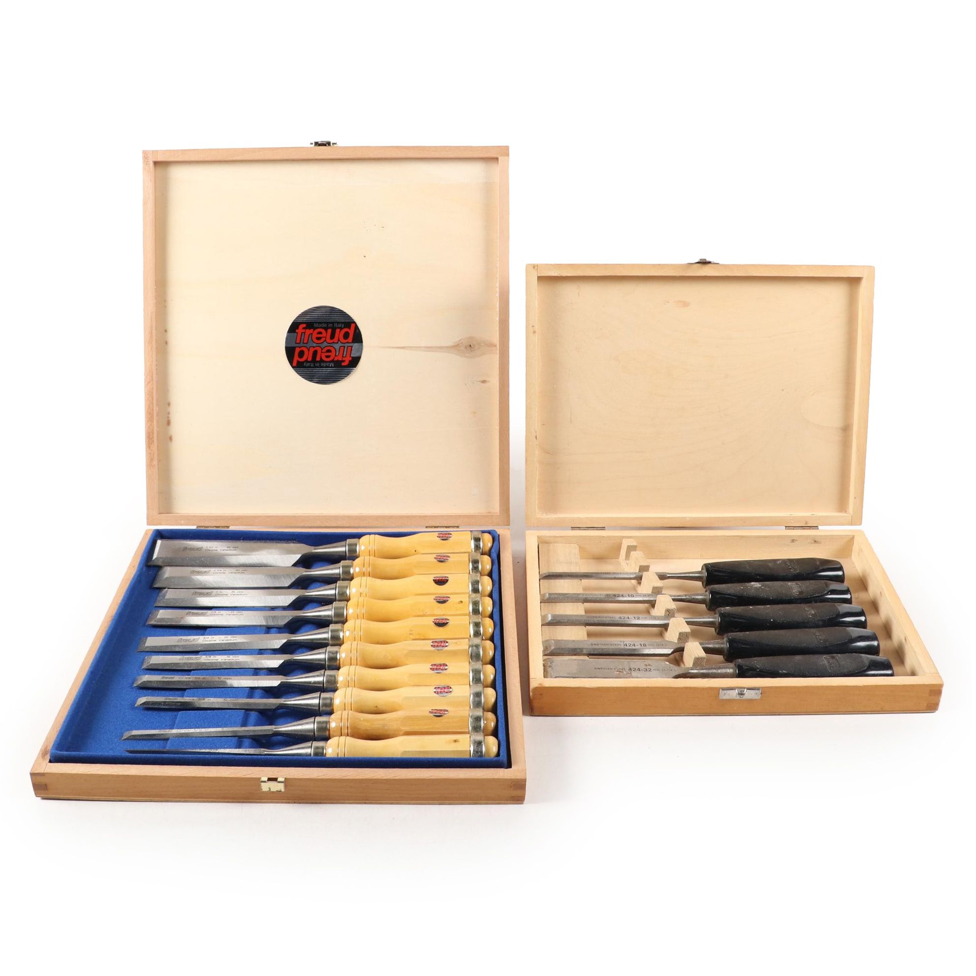 Freud and Sandvik Professional Woodworking Chisel Sets | EBTH