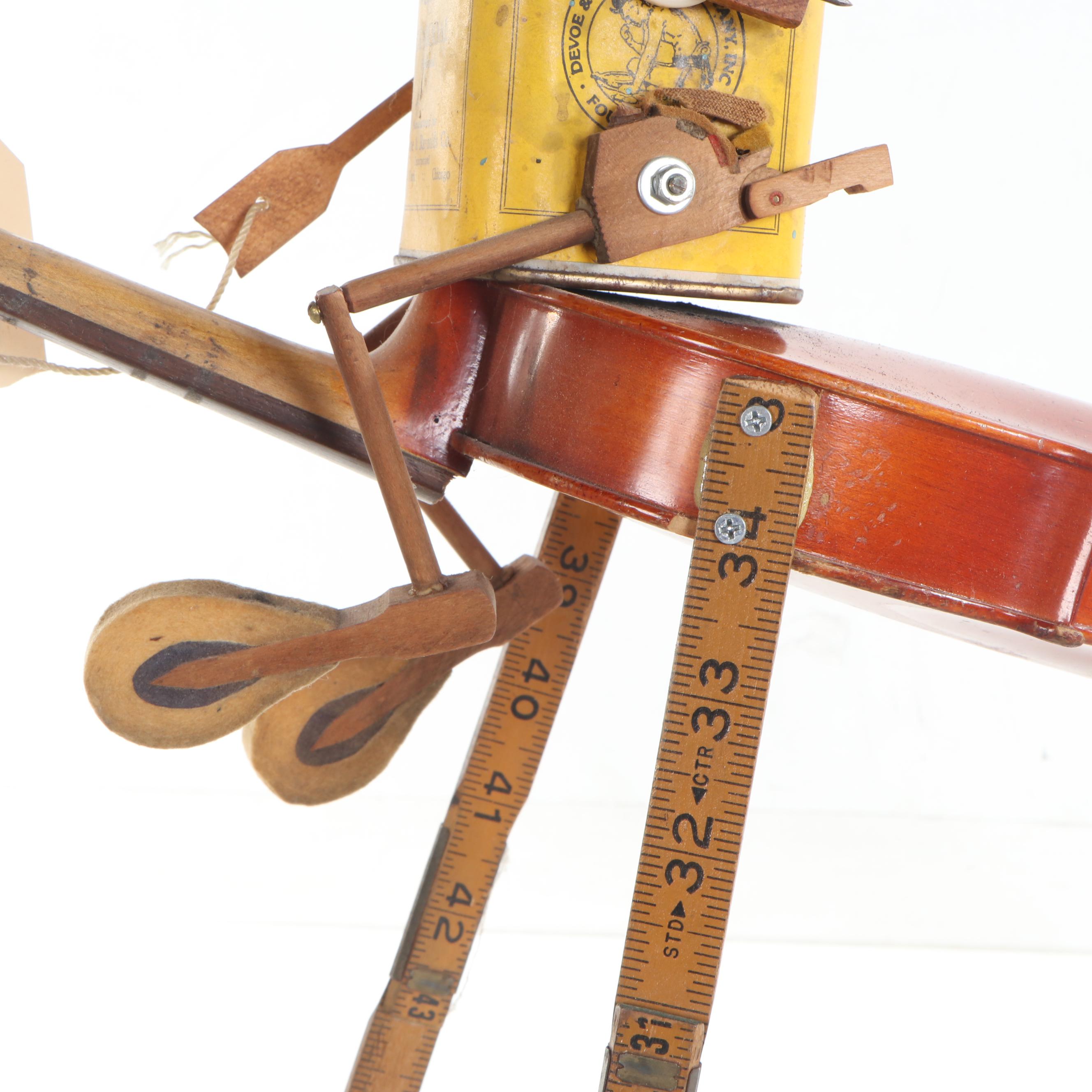 Folk Art Assemblage Sculpture "Willow Rider," 2013 | EBTH