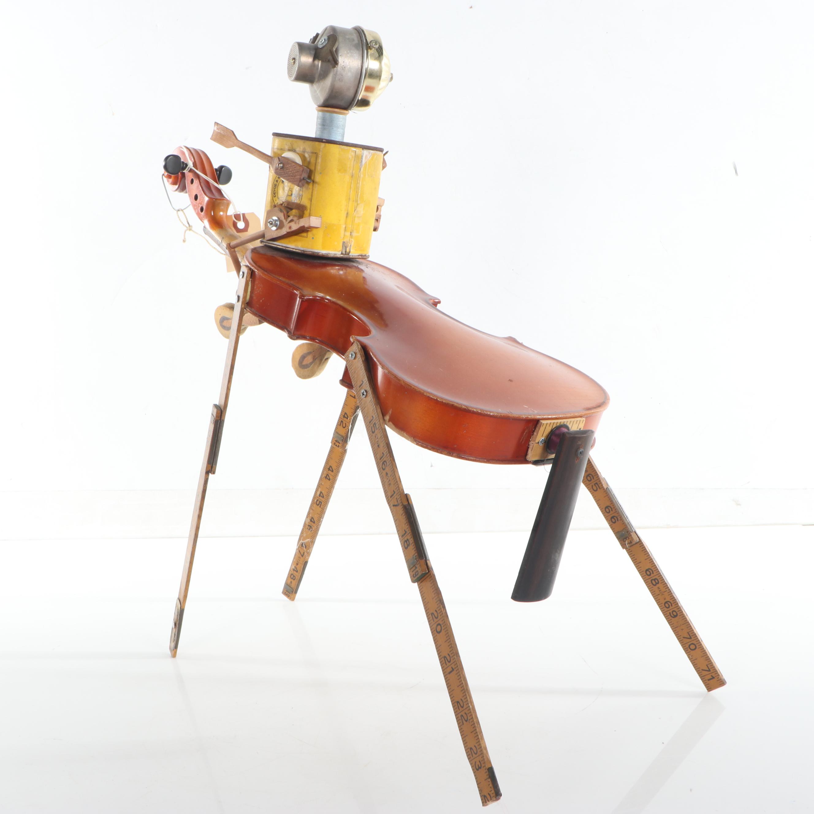 Folk Art Assemblage Sculpture "Willow Rider," 2013 | EBTH