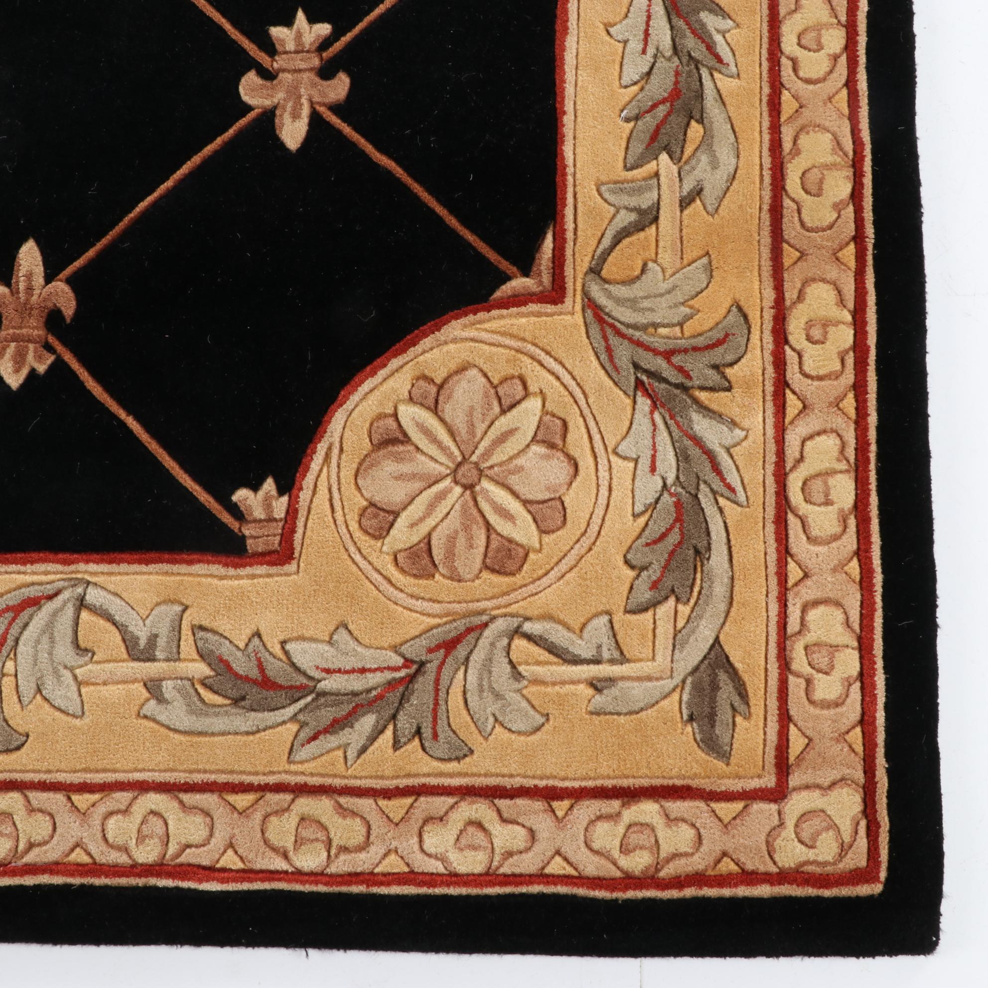 5'2 x 8'4 Hand-Tufted Jewel Collection Chinese Carved Wool Rug | EBTH