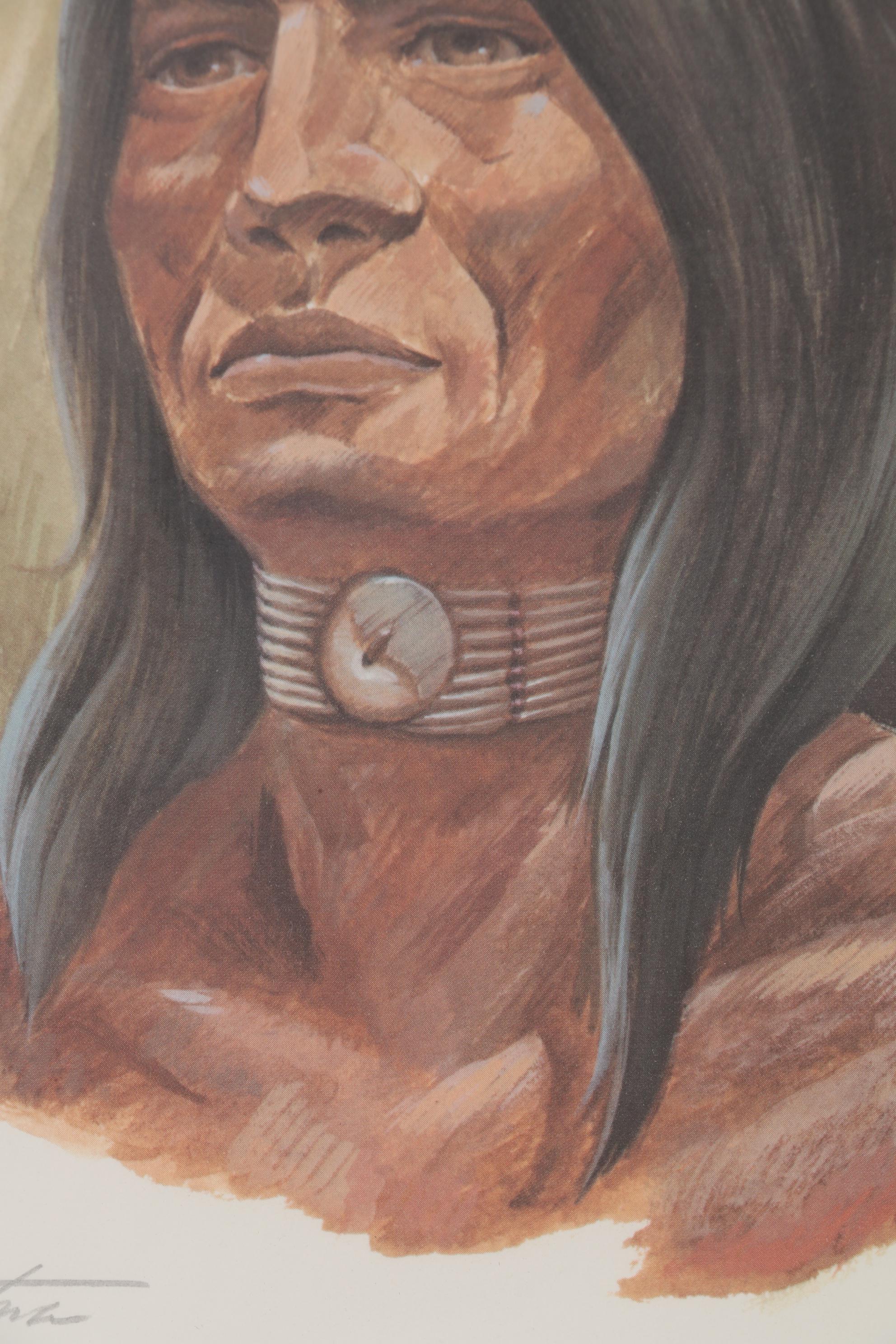 John Ruthven Offset Lithograph "Miami Indian II," 21st Century | EBTH