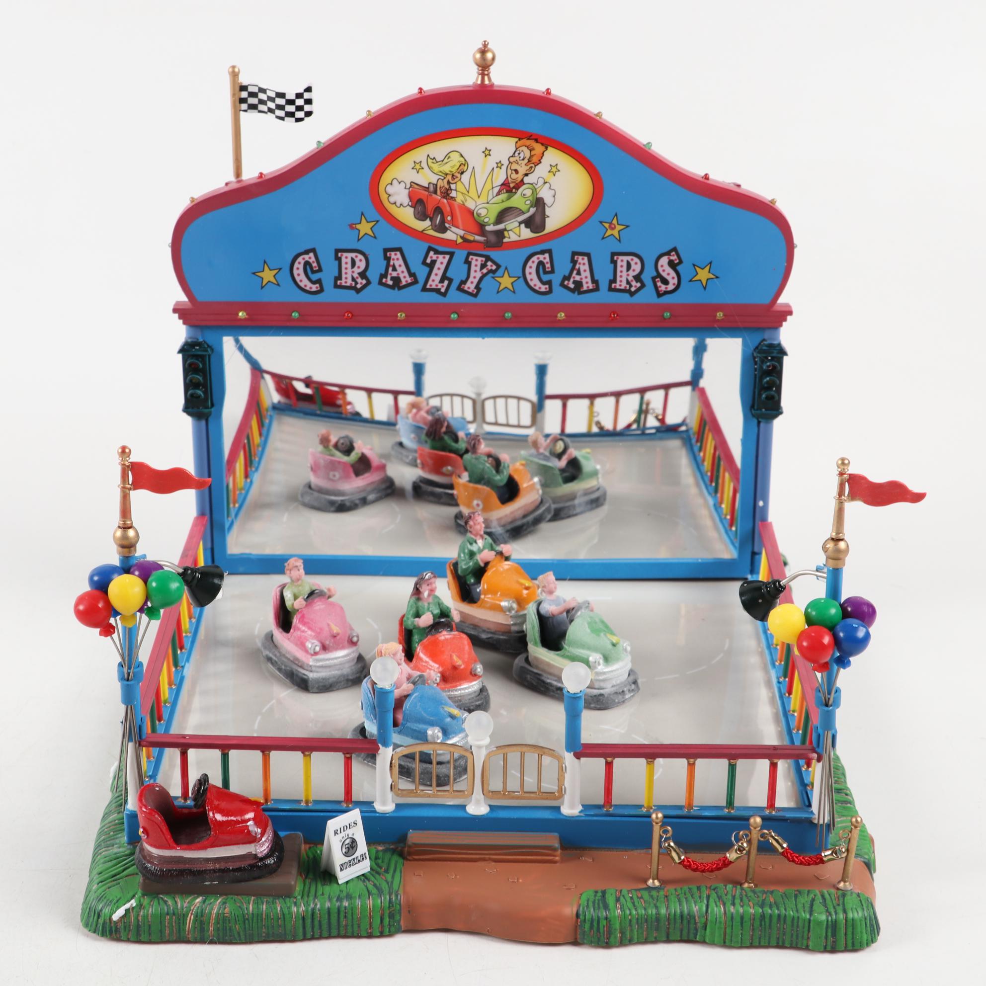 Lemax Carnival Ride Figures Including "Sunshine Carousel" and "Crazy ...
