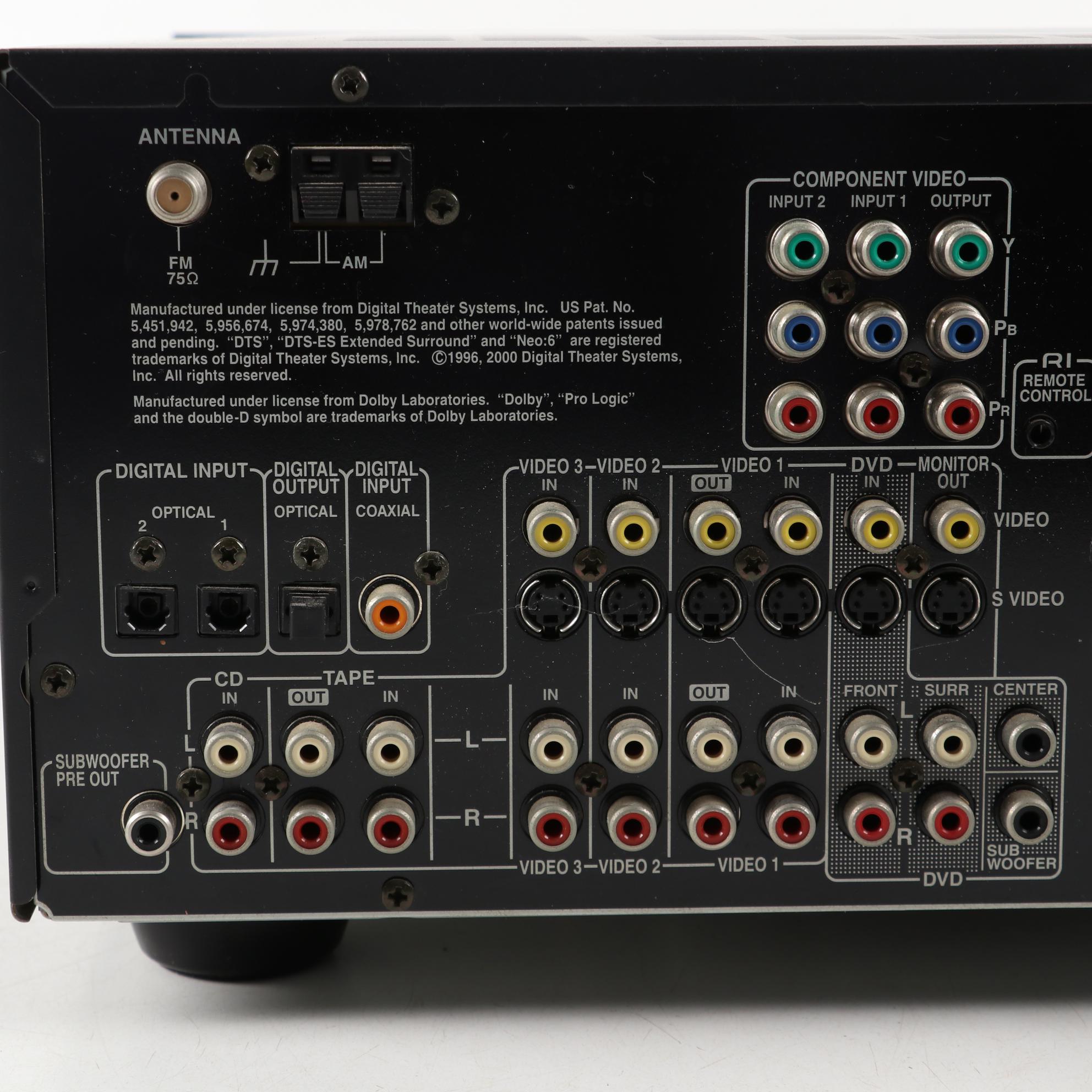 Onkyo TX-SR600 6.1-Channel 80 Watt Audio Video Receiver | EBTH