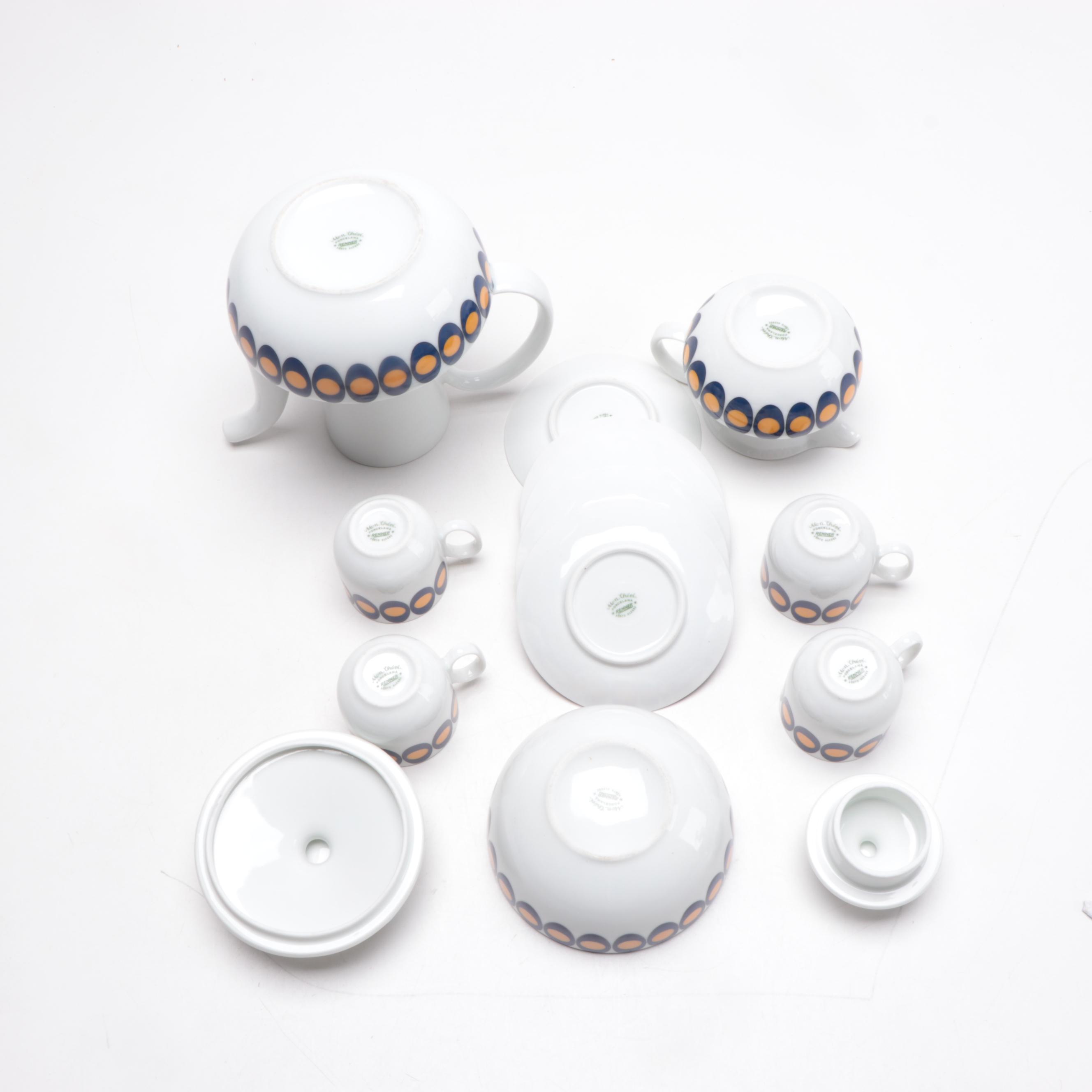 Renner "Mon Cheri" Porcelain Tea Set, Late 20th Century | EBTH