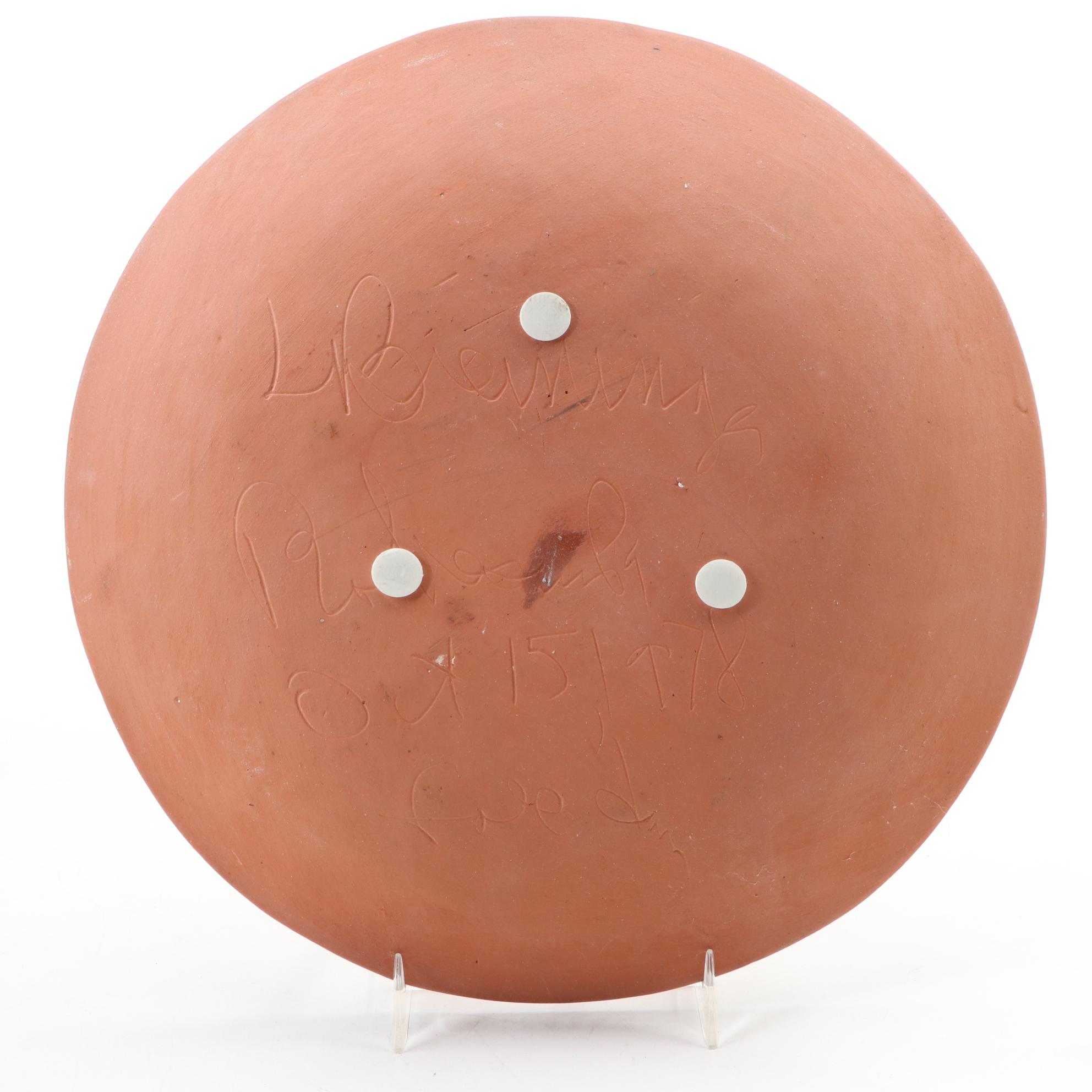 Lester Breininger Hand-Thrown Redware Plates and Bowl, 1970s | EBTH