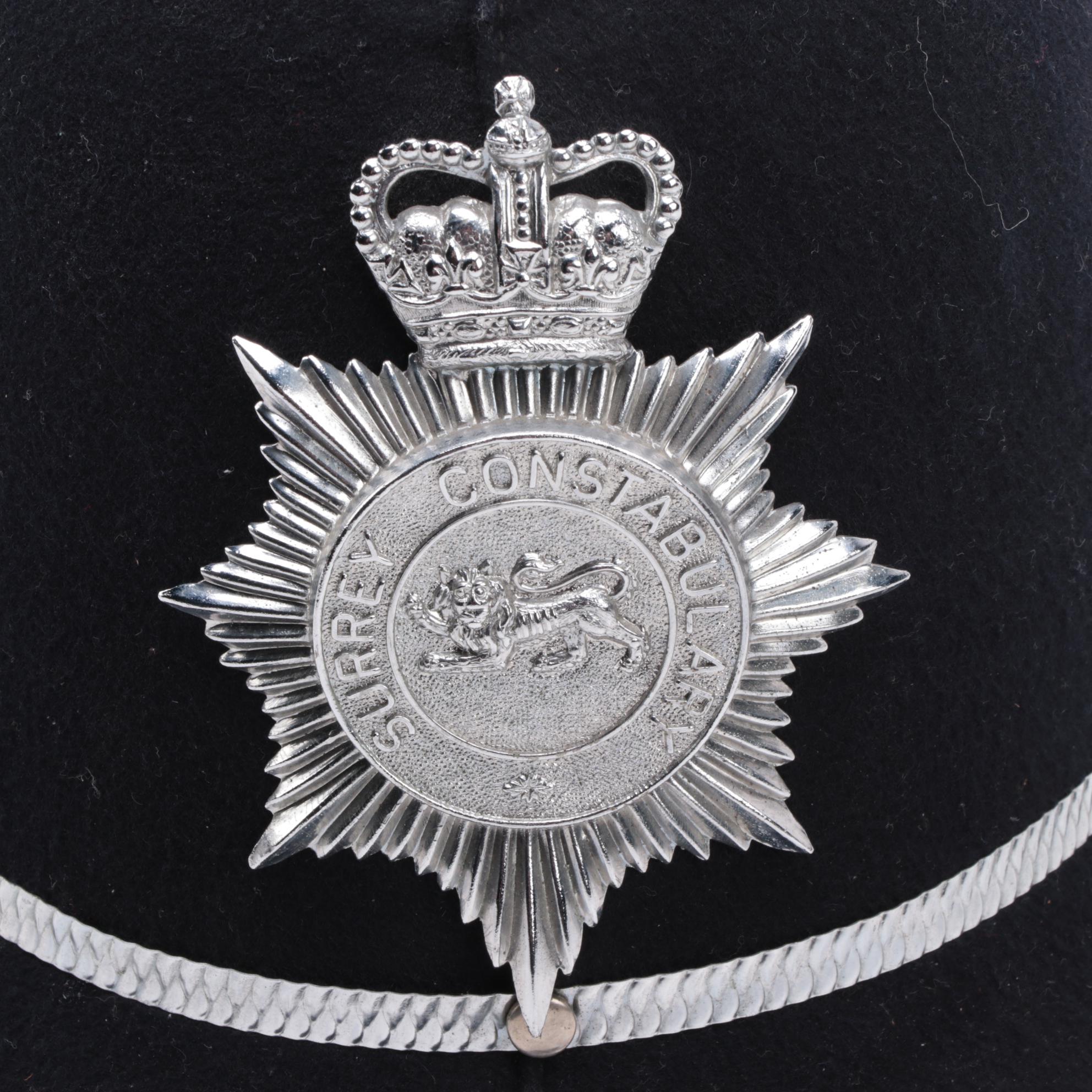 Custodial Helmet Co. "Surrey Constabulary" Helmet, Mid-20th Century | EBTH