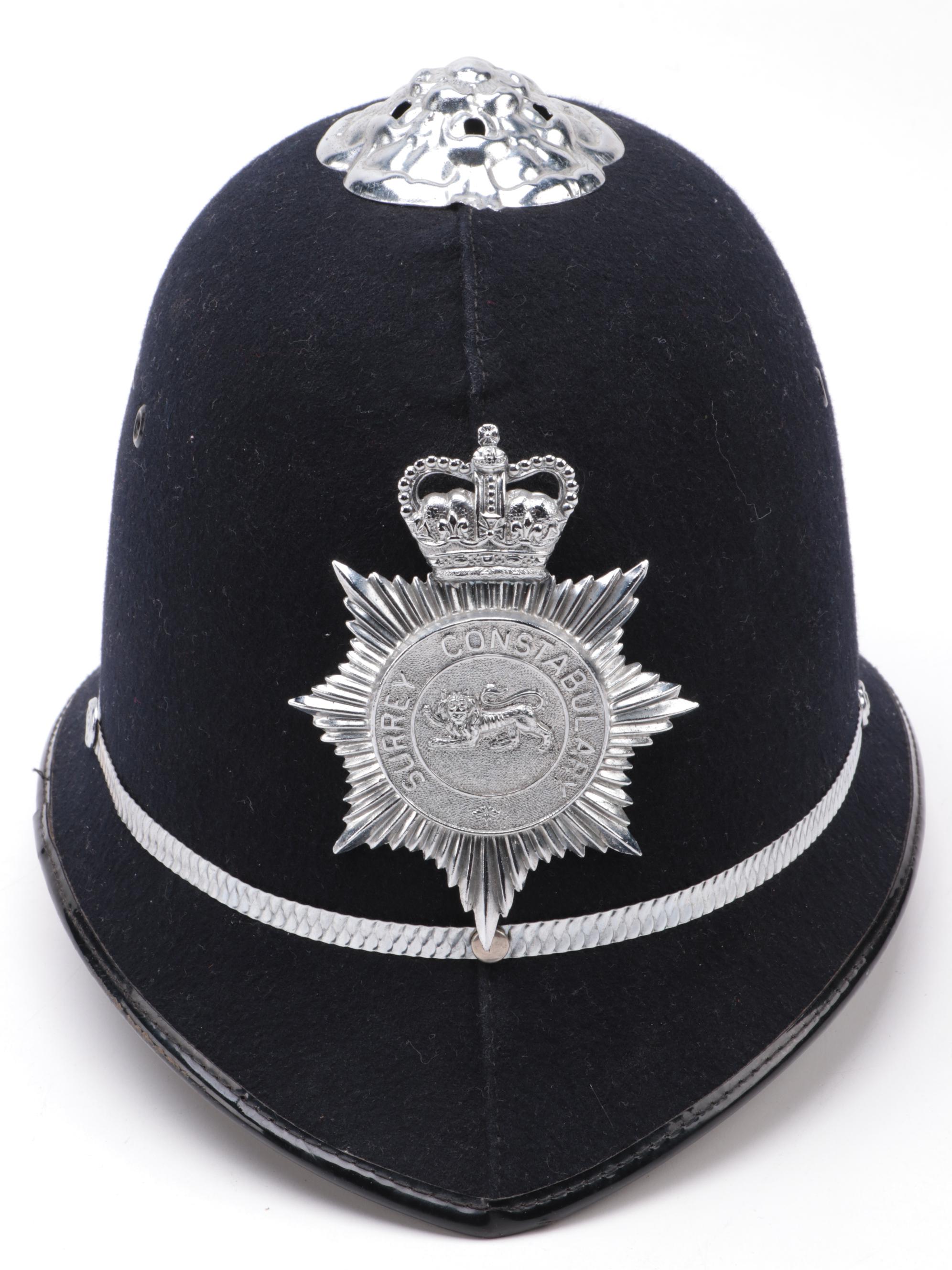 Custodial Helmet Co. "Surrey Constabulary" Helmet, Mid-20th Century | EBTH