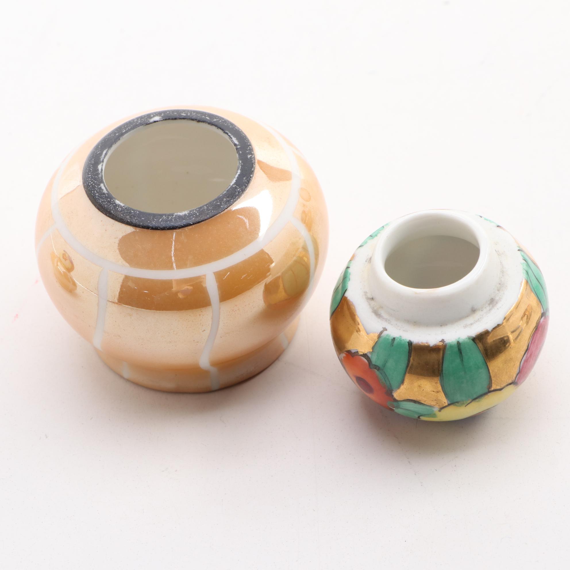 Noritake Japanese Lustreware Porcelain Condiment Set, Mid-20th Century ...