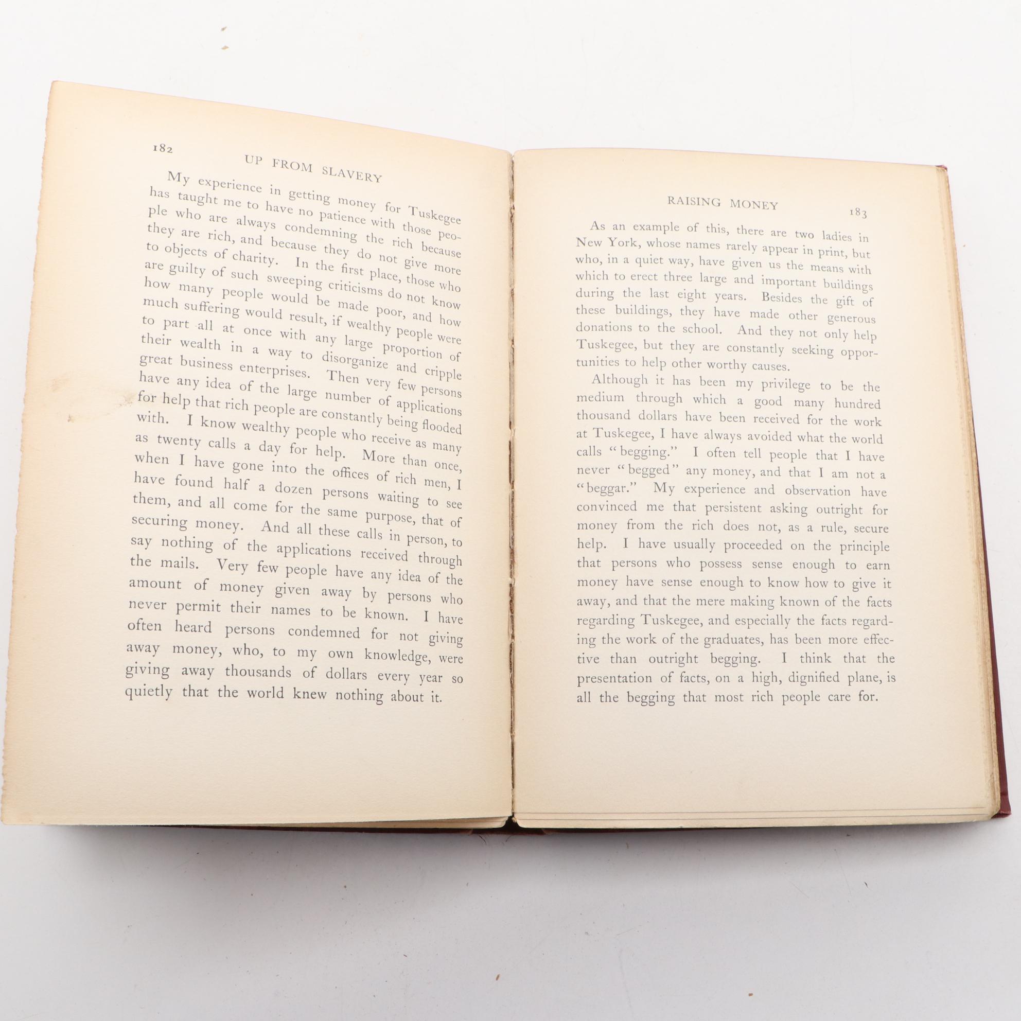 First Edition "Up from Slavery: An Autobiography" by Booker T ...