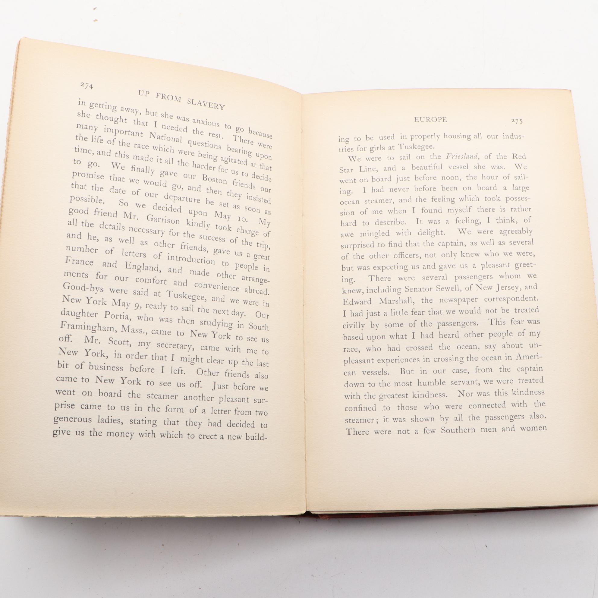 First Edition "Up from Slavery: An Autobiography" by Booker T ...