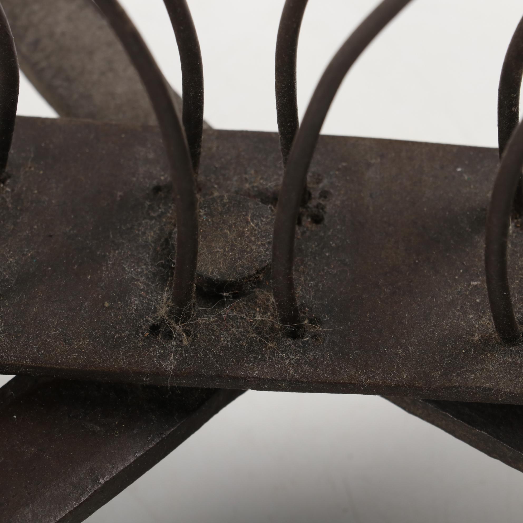 Primitive Wrought Iron Rotating Toaster, 19th Century | EBTH