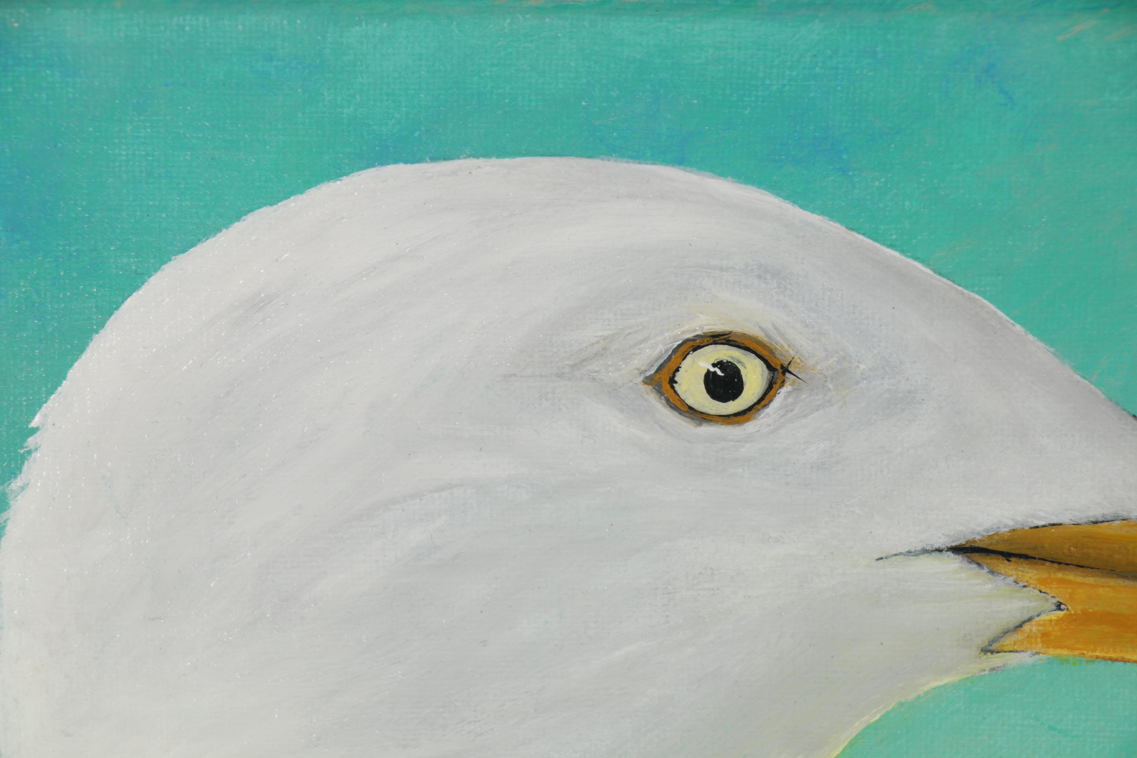 David Stock Oil Painting of Seagull, 2020 | EBTH