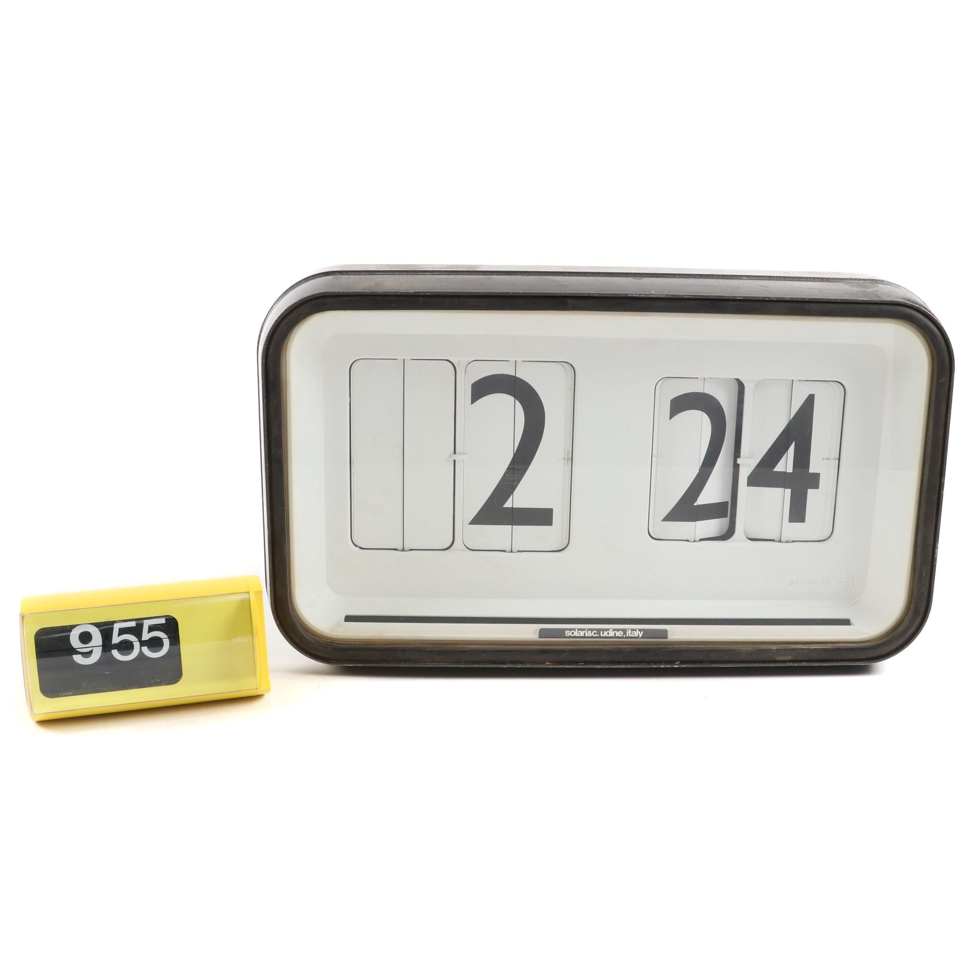 Italian Solari & C. Wall and Desk Flip Clocks, Vintage | EBTH